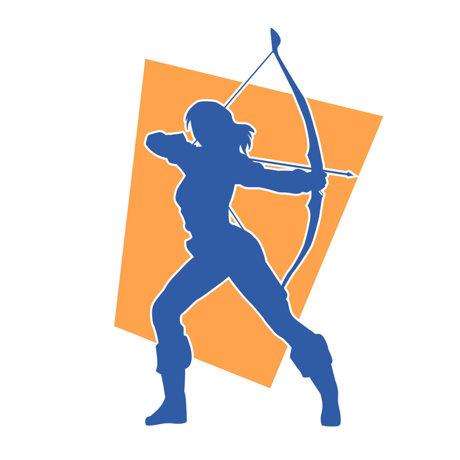 Female Warrior With Bow And Arrow