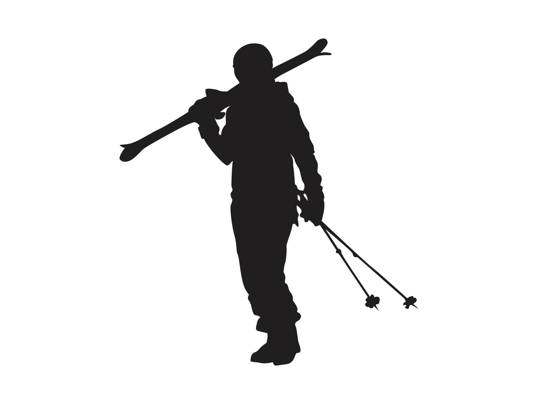 Silhouette Of Ski Player Skiing Snow Ski 22386333 PNG silhouette-of-ski-player-skiing-snow-ski-22386333-png