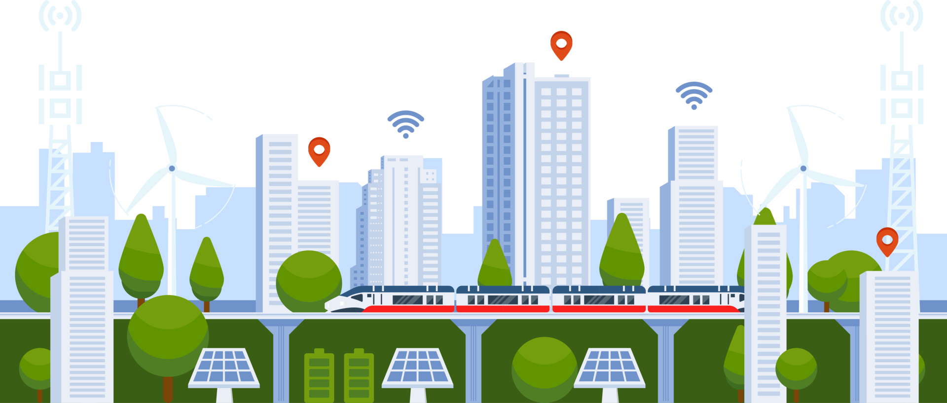 Smart city green environmental background 22388052 PNG