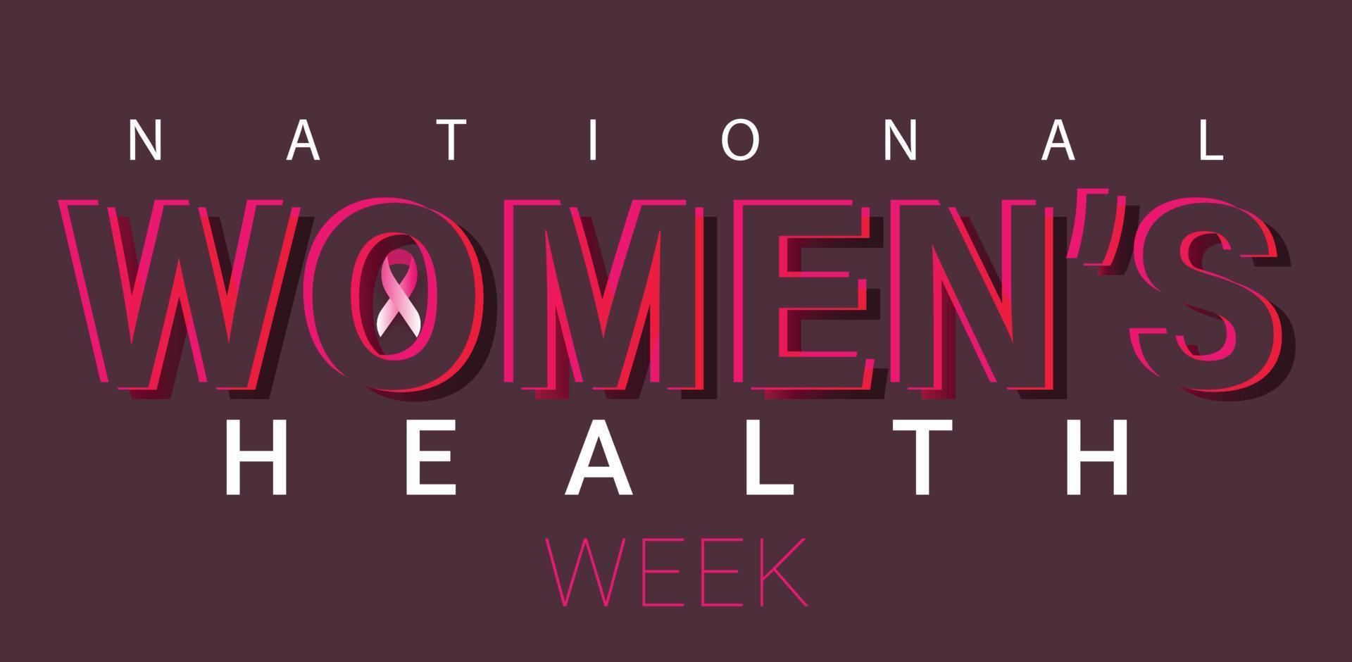 May Is National Womens Health Week Template For Background Banner