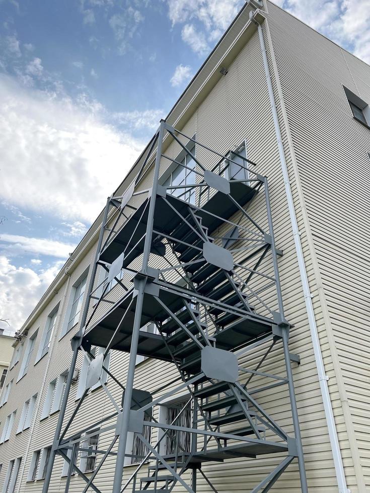 Fire ladder on the building. Architecture and security. 22393690 Stock ...