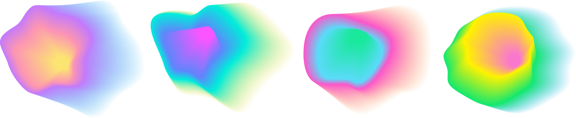 Abstract color gradient circle backgrounds, holographic iridescent ...