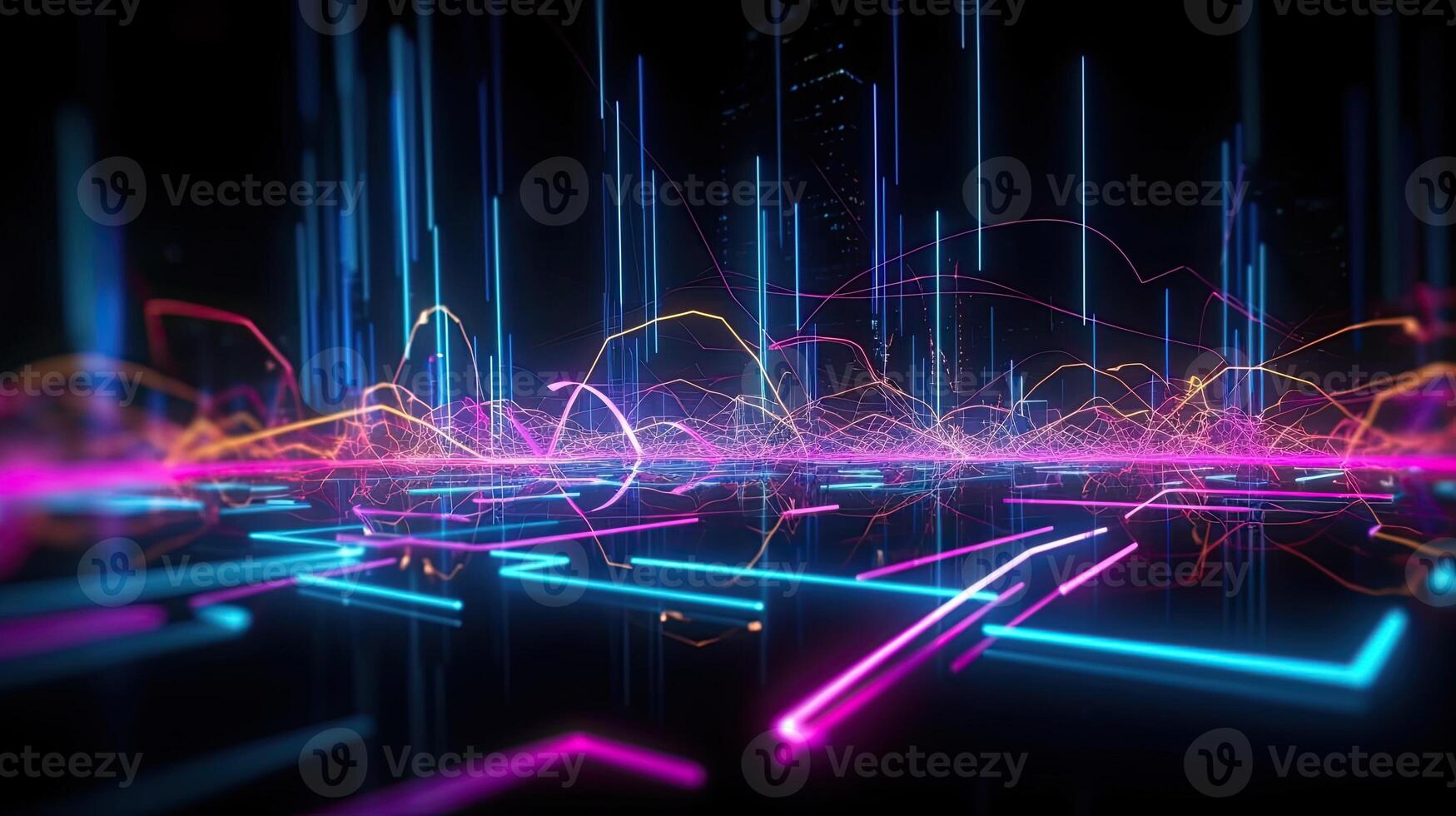 Digital futuristic ultraviolet wallpaper, abstract neon background ... Digital futuristic ultraviolet wallpaper, abstract neon background ...