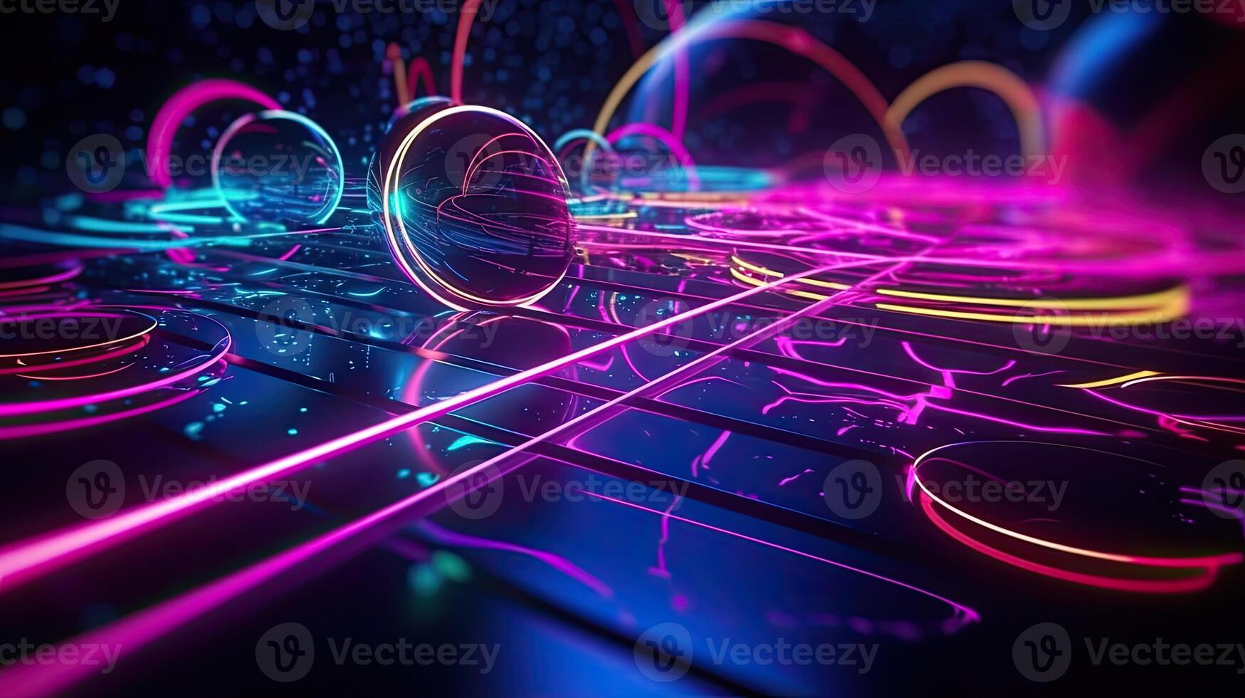 Digital futuristic ultraviolet wallpaper, abstract neon background ... Digital futuristic ultraviolet wallpaper, abstract neon background ...