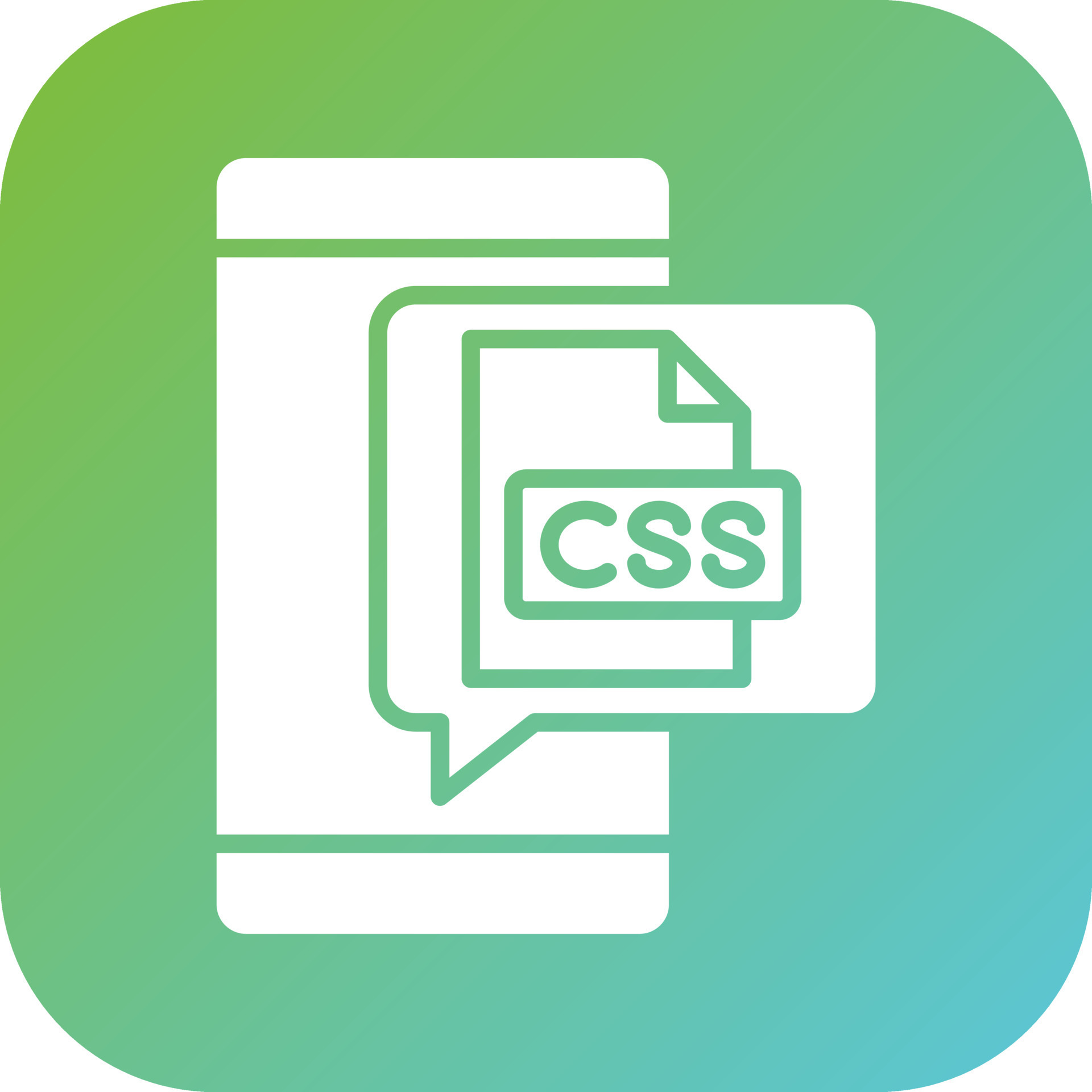 Css Vector Icon Style 22401384 Vector Art At Vecteezy