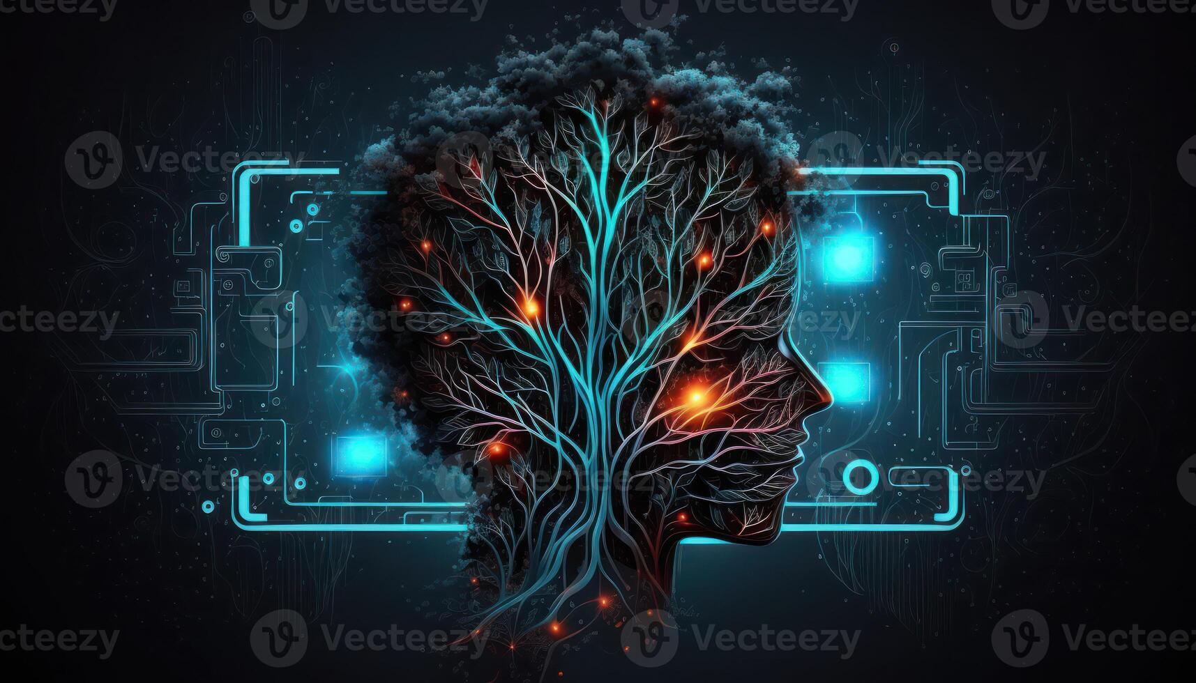 Artificial intelligence. Technology web background. Virtual concept ... Artificial intelligence. Technology web background. Virtual concept ...