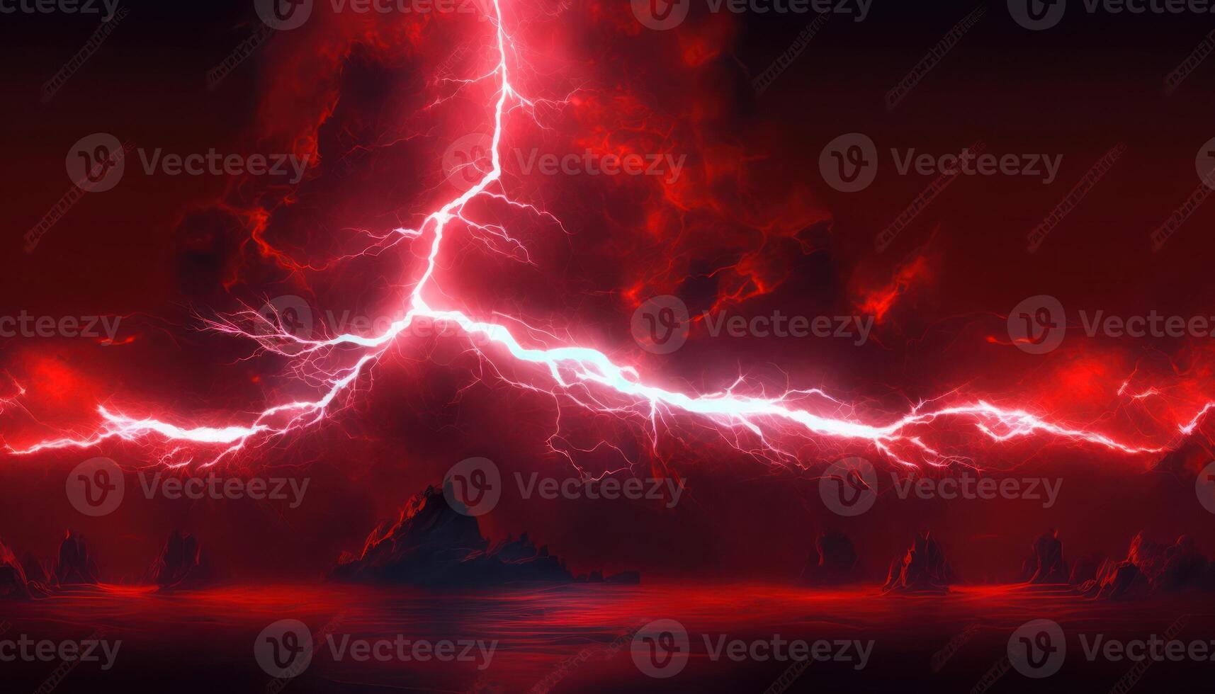 Red fantasy lightning. AI Generated 22406031 Stock Photo at Vecteezy Red fantasy lightning. AI Generated 22406031 Stock Photo at Vecteezy