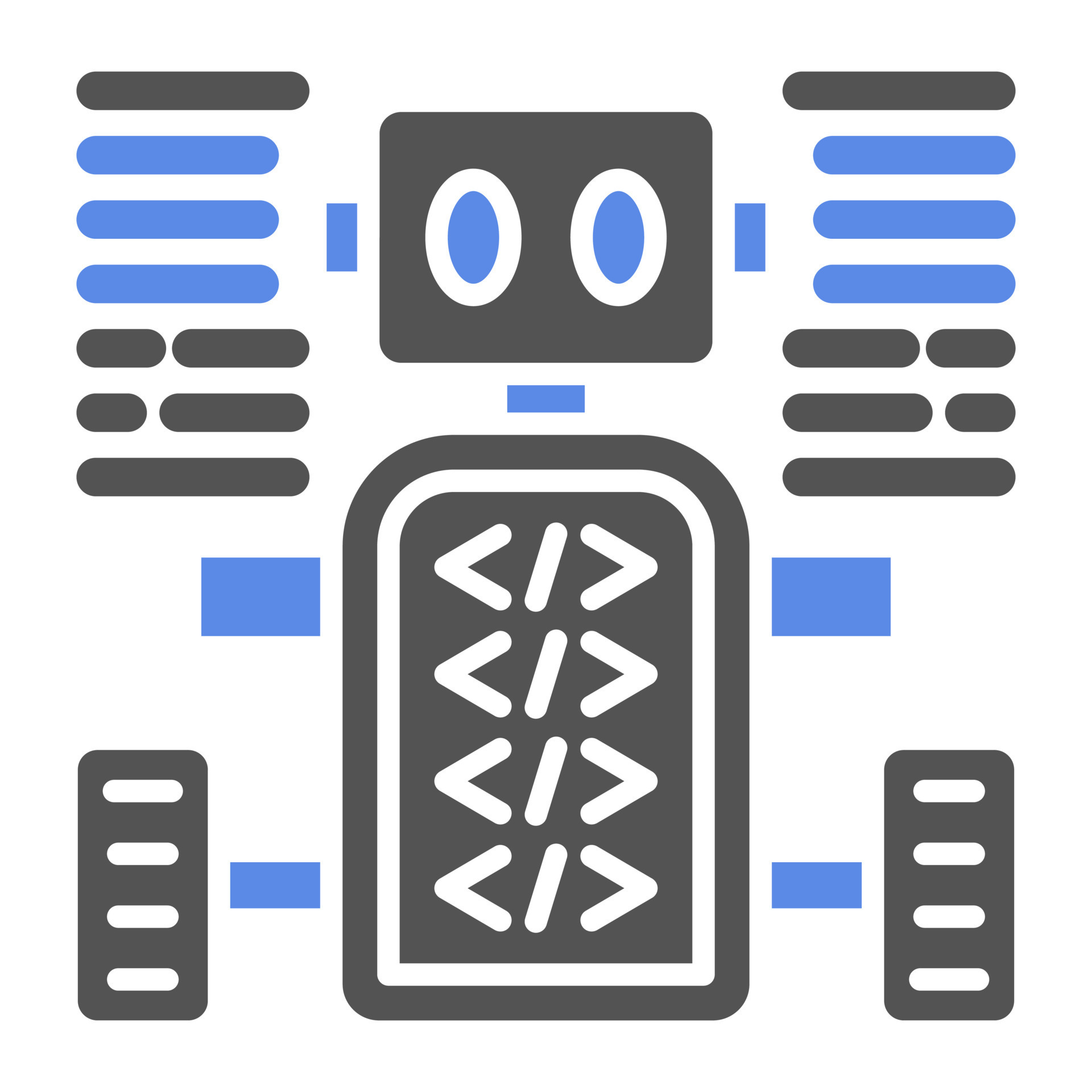 Programmed Robot Vector Icon Style 22406569 Vector Art at Vecteezy