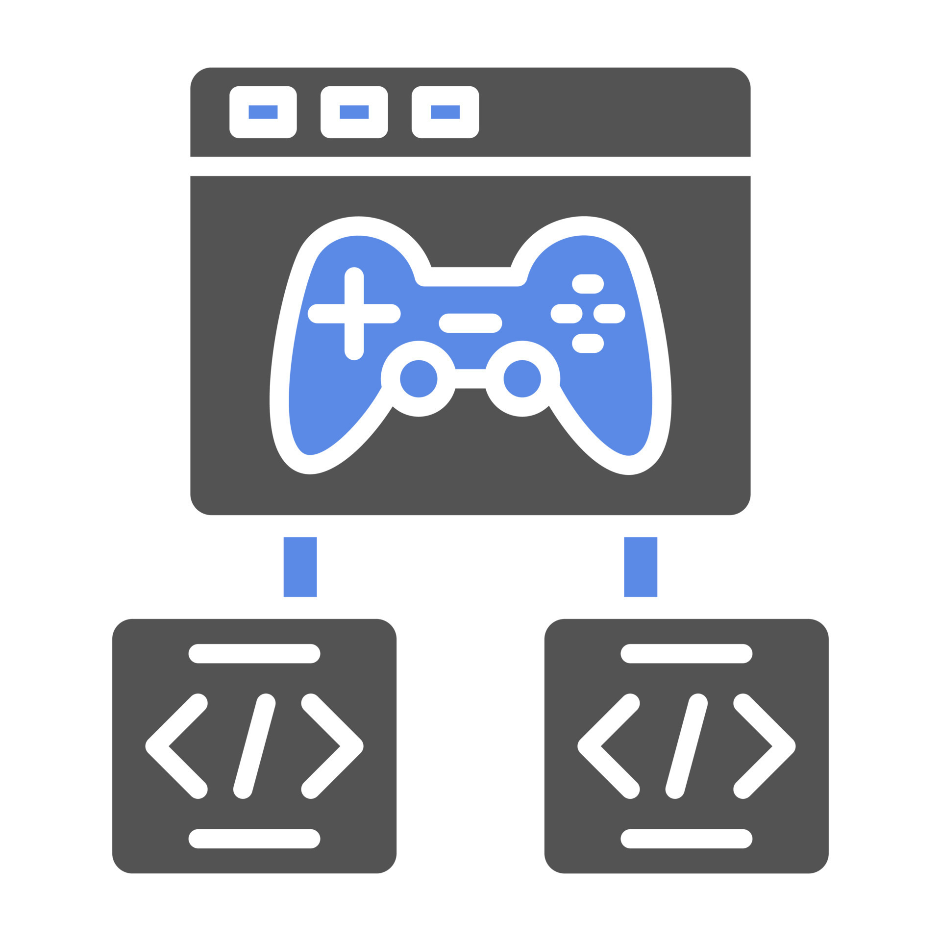 Game Development Vector Icon Style 22406980 Vector Art At Vecteezy