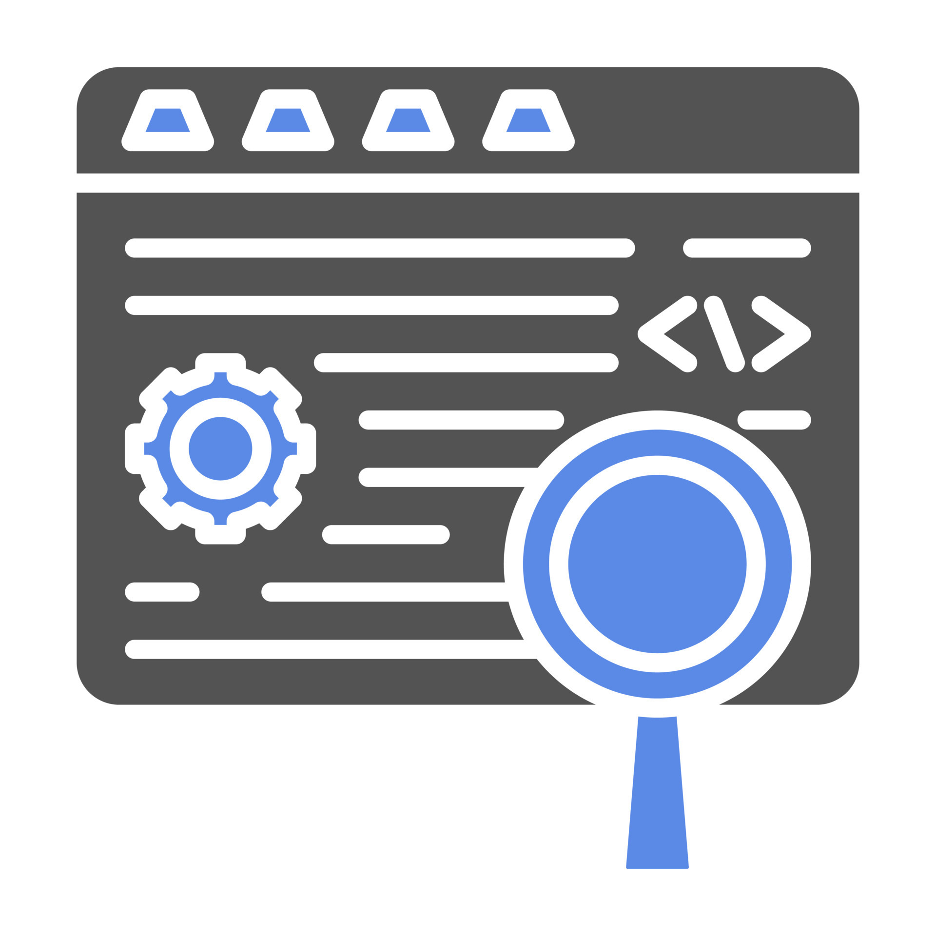 código pruebas vector icono estilo 22407440 Vector en Vecteezy