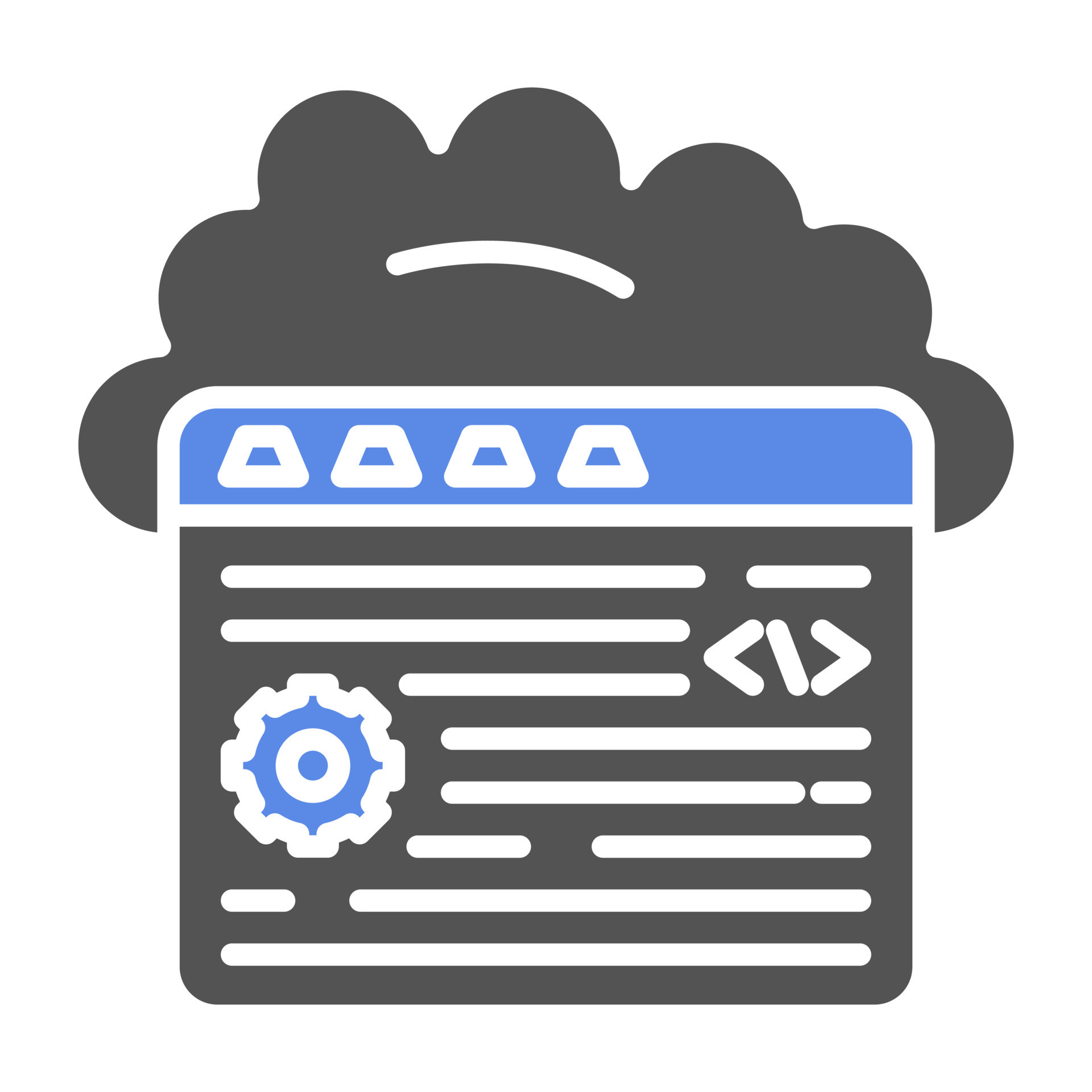 Cloud Coding Vector Icon Style 22407484 Vector Art at Vecteezy