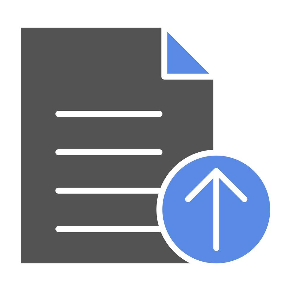 Upload File Vector Icon Style 22407853 Vector Art at Vecteezy