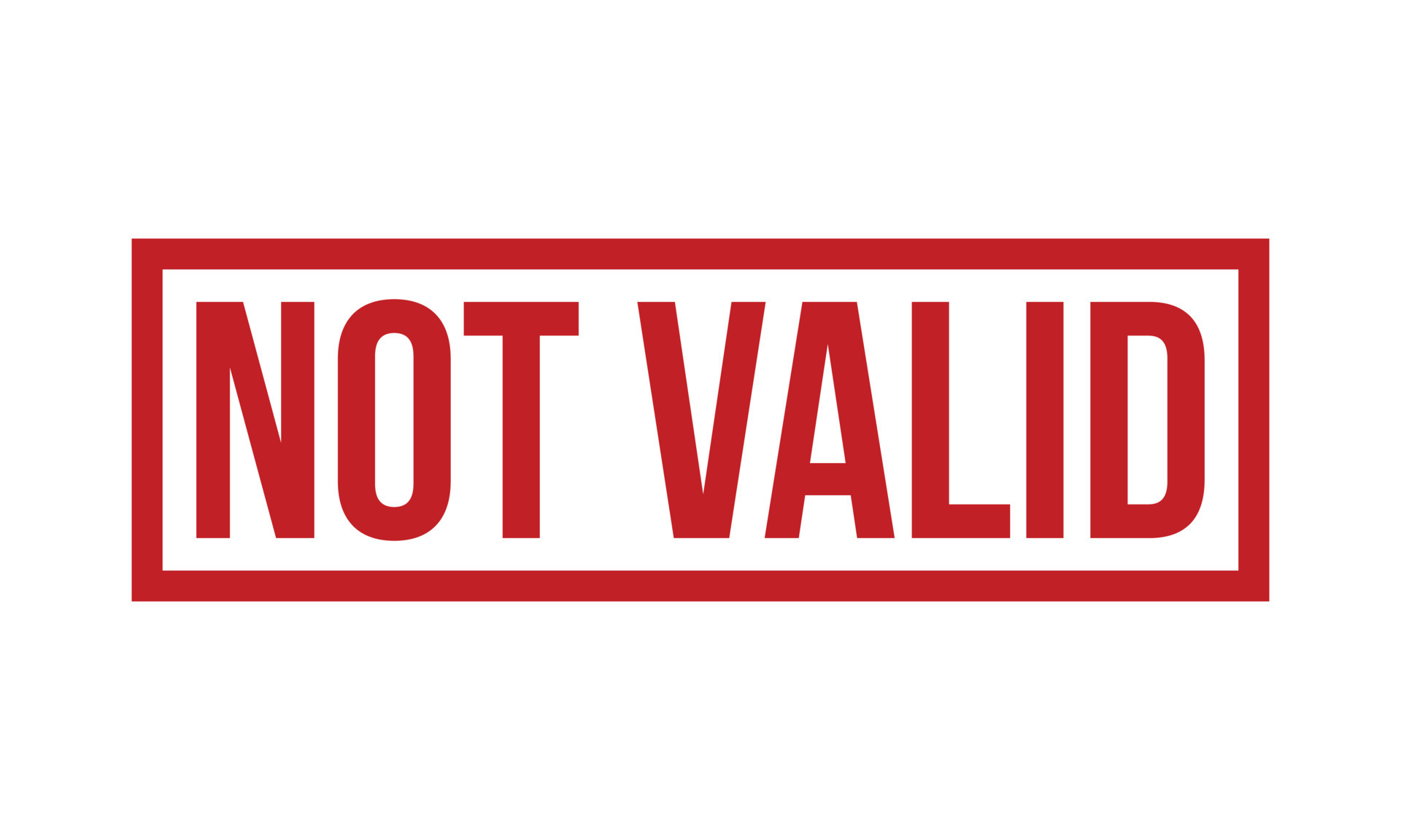 Not Valid Rubber Stamp. Red Not Valid Rubber Grunge Stamp Seal Vector ... Not Valid Rubber Stamp. Red Not Valid Rubber Grunge Stamp Seal Vector ...