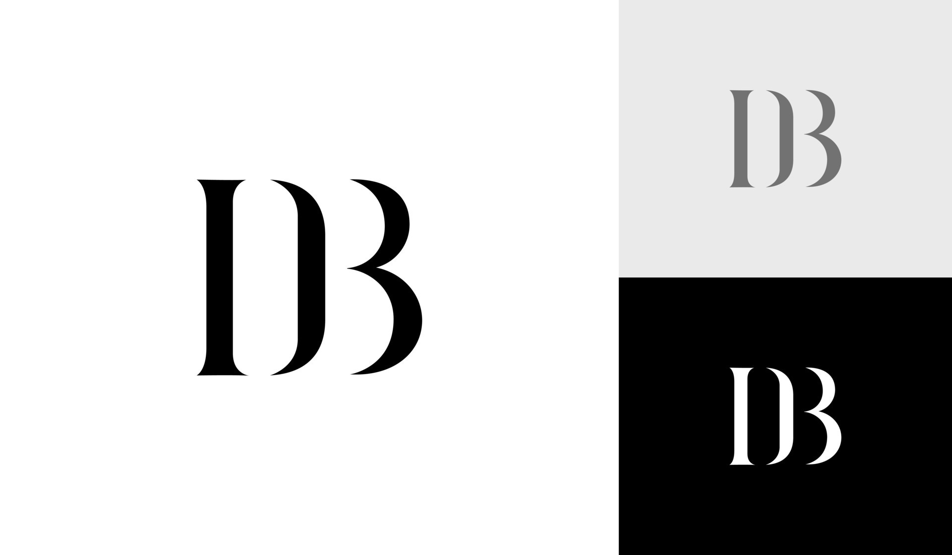 Letter Db Monogram Logo Design Vector 22415610 Vector Art At Vecteezy