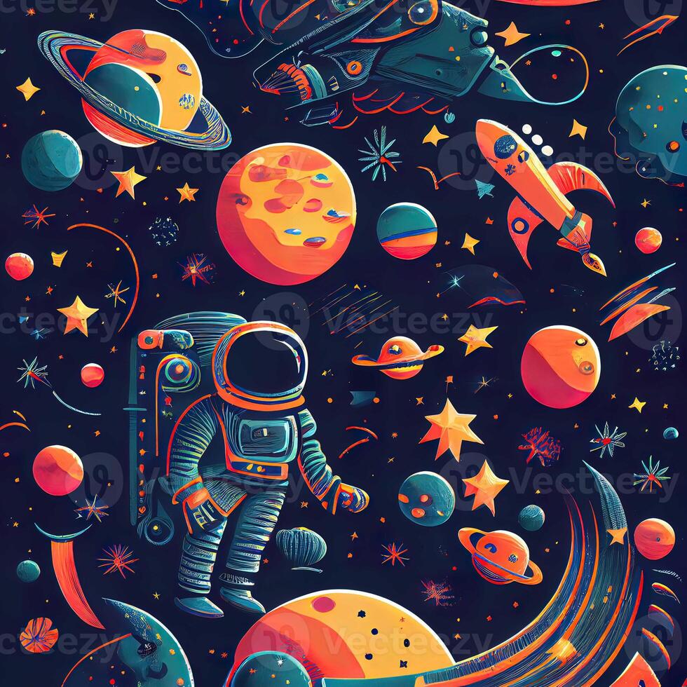 Abstract Space Pattern - 22415906 Stock Photo at Vecteezy