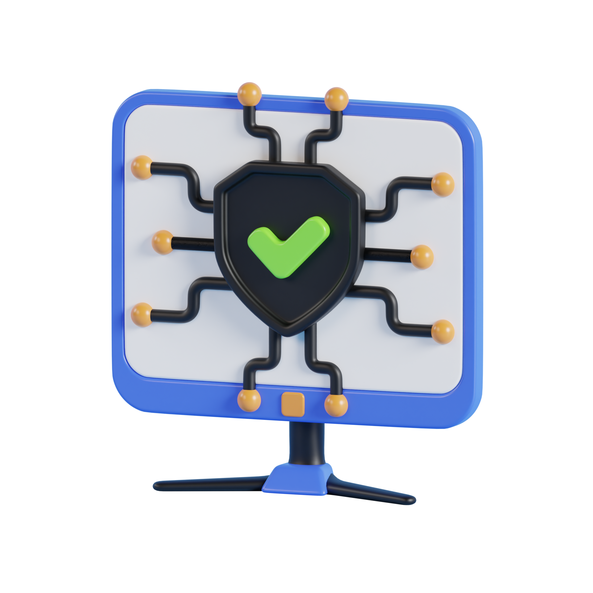 Cyber Security 3d Laptop And Cloud Data Under Protection Cybersecurity Antivirus Encryption