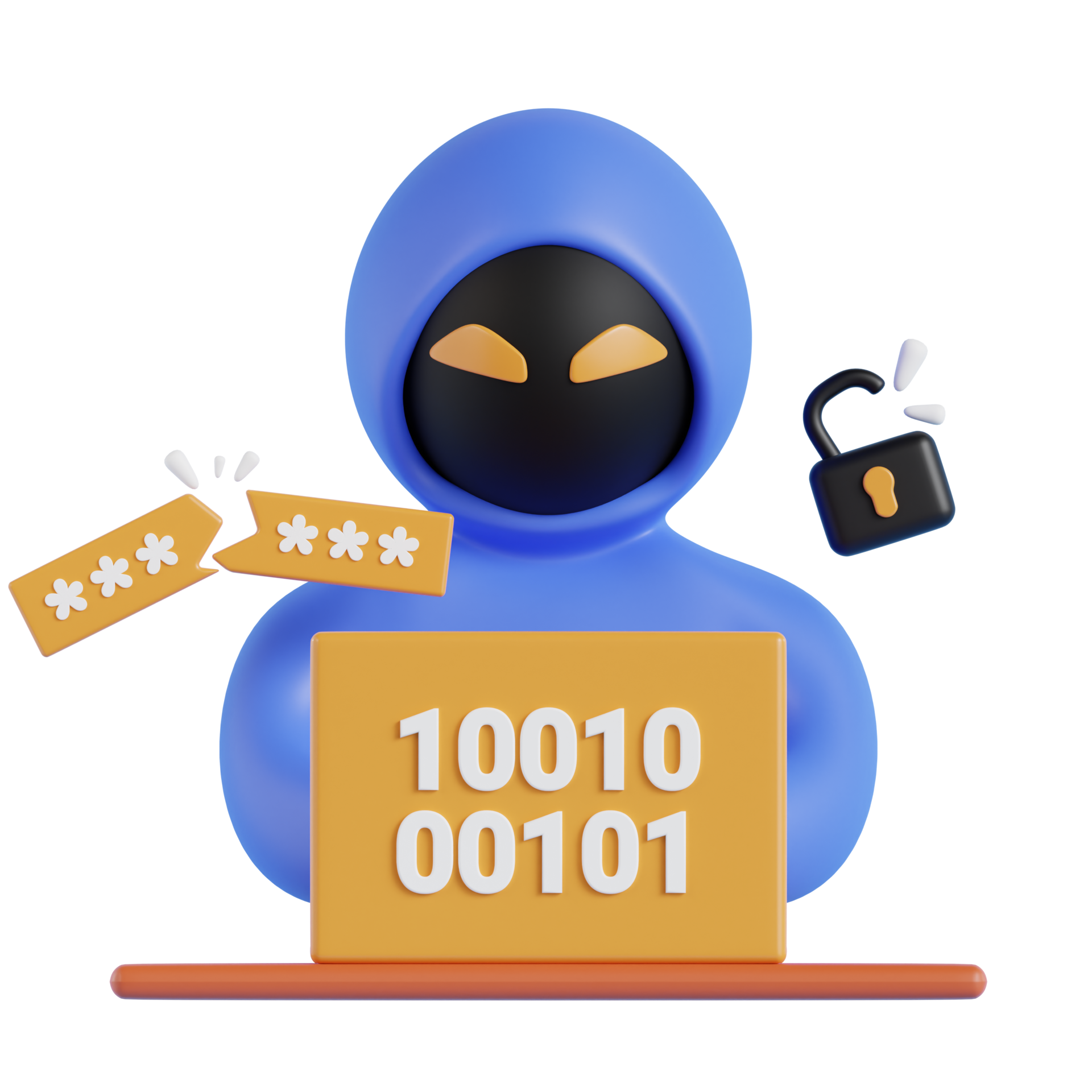 Cyber Security 3d Laptop And Cloud Data Under Protection Cybersecurity Antivirus Encryption