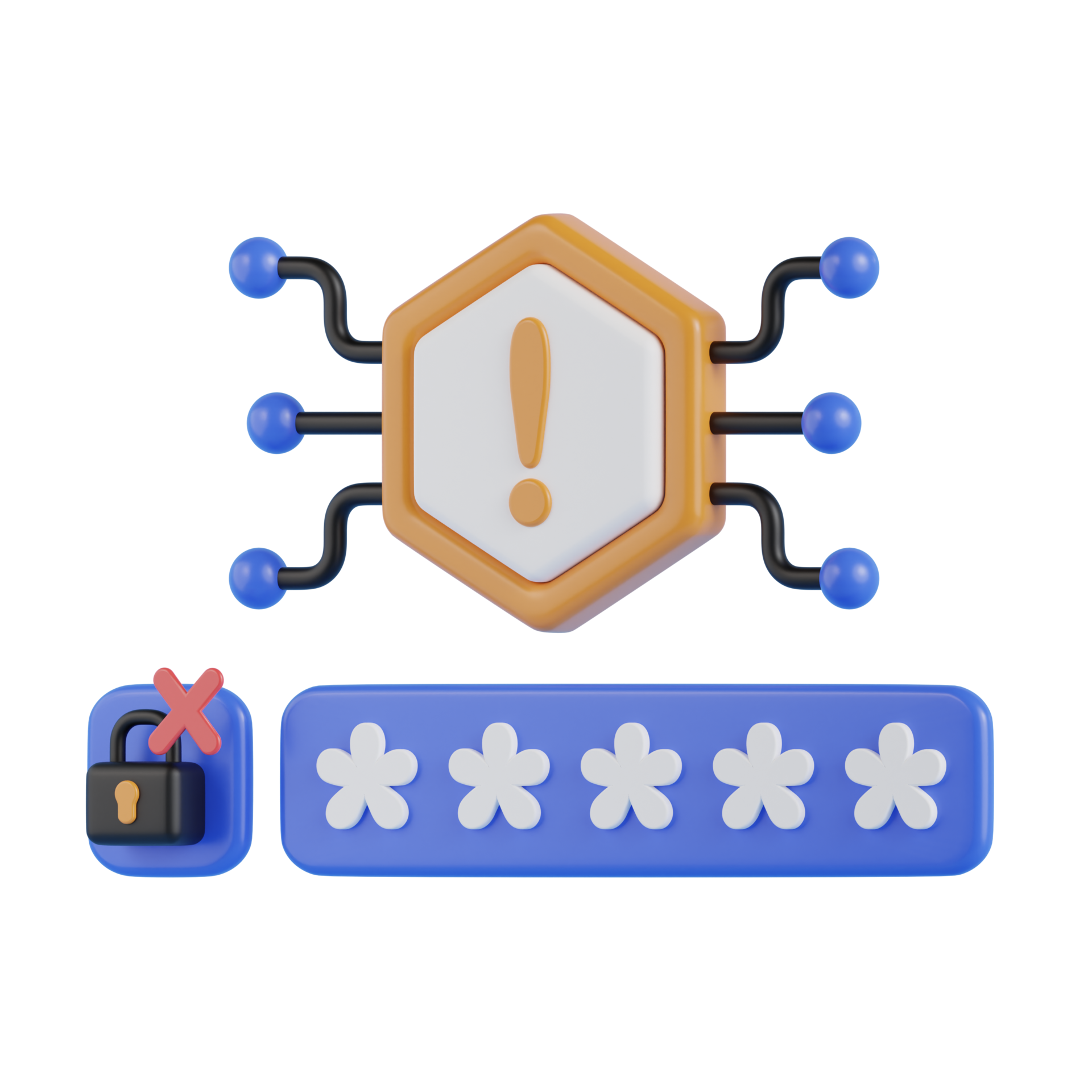 Cyber Security 3d Laptop And Cloud Data Under Protection