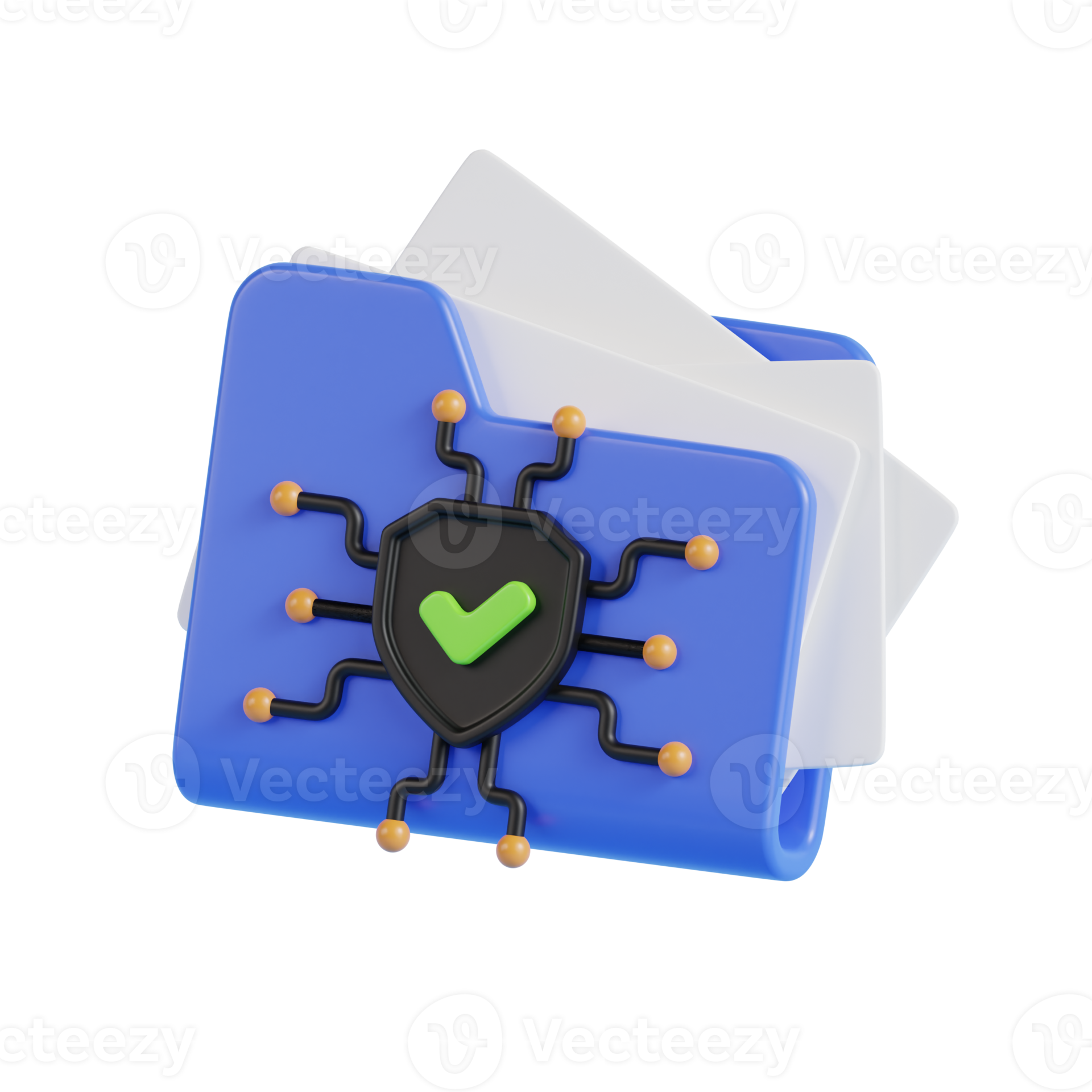 Free Cyber Security 3d Laptop And Cloud Data Under Protection