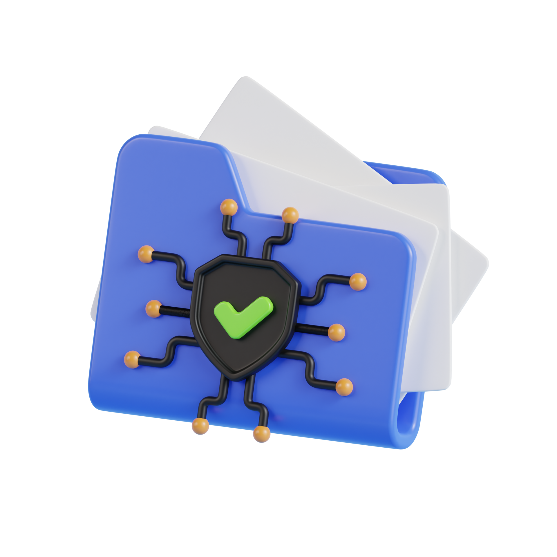Free Cyber Security 3d Laptop And Cloud Data Under Protection