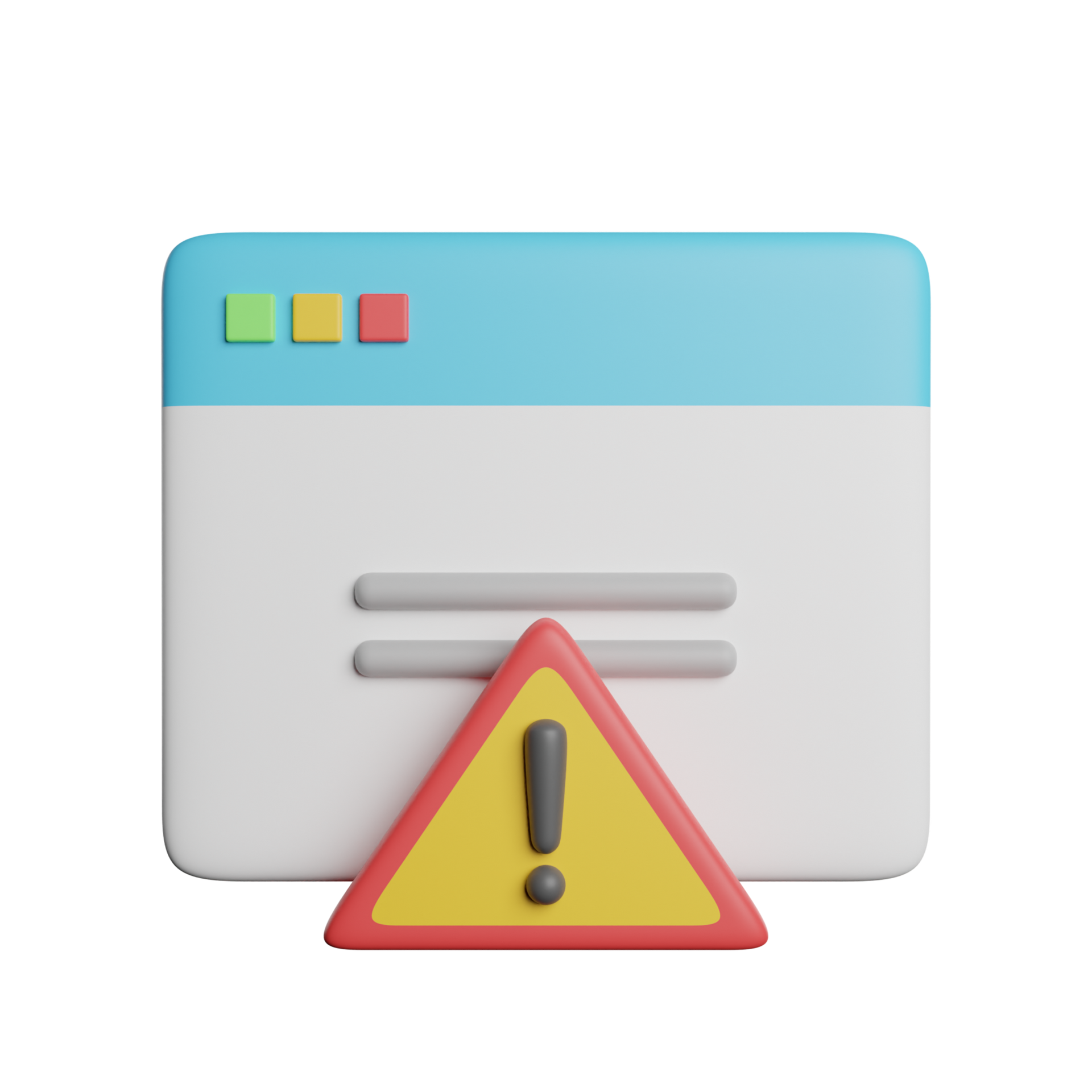 Webpage Alert Caution 22418659 Png