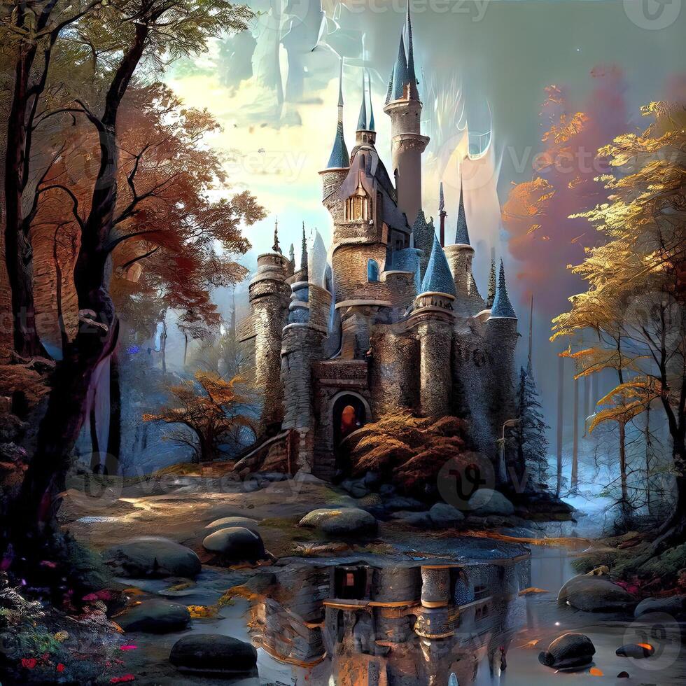 Fairy Tale Magical Castle - Ai Generated 22419017 Stock Photo at Vecteezy Fairy Tale Magical Castle - Ai Generated 22419017 Stock Photo at Vecteezy