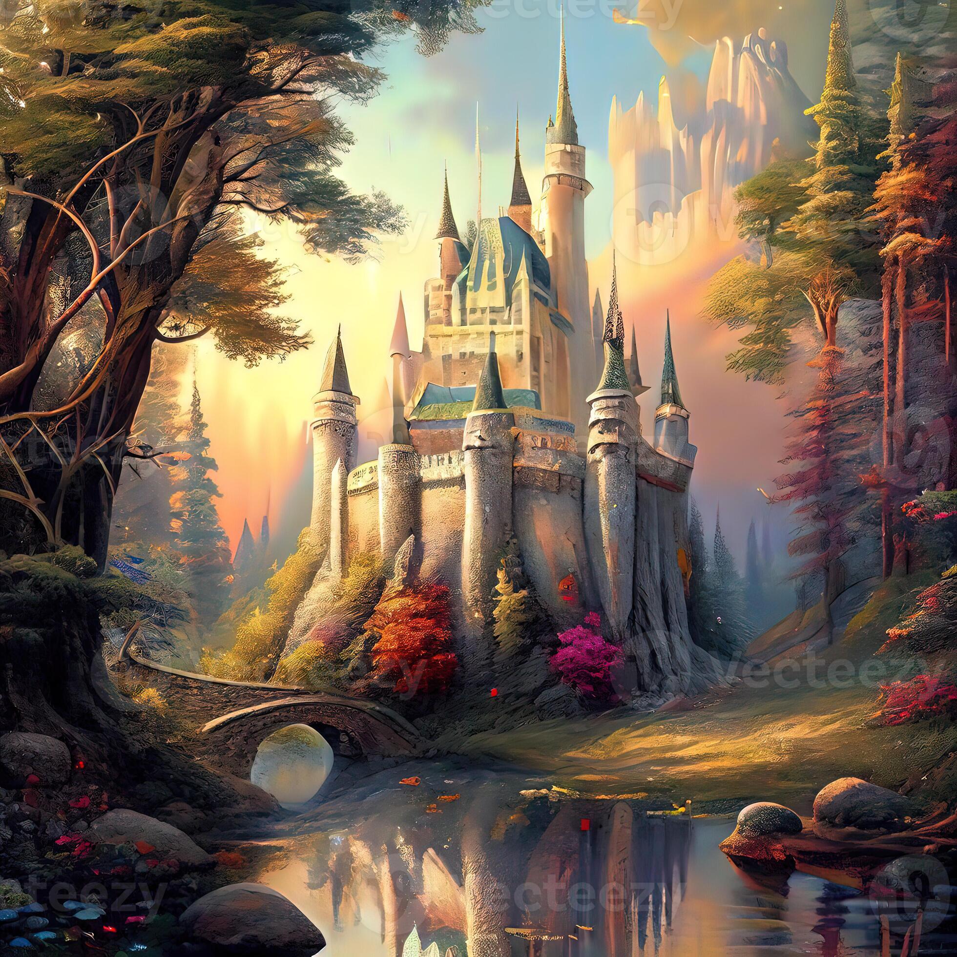 Fairy Tale Magical Castle - 22419066 Stock Photo at Vecteezy