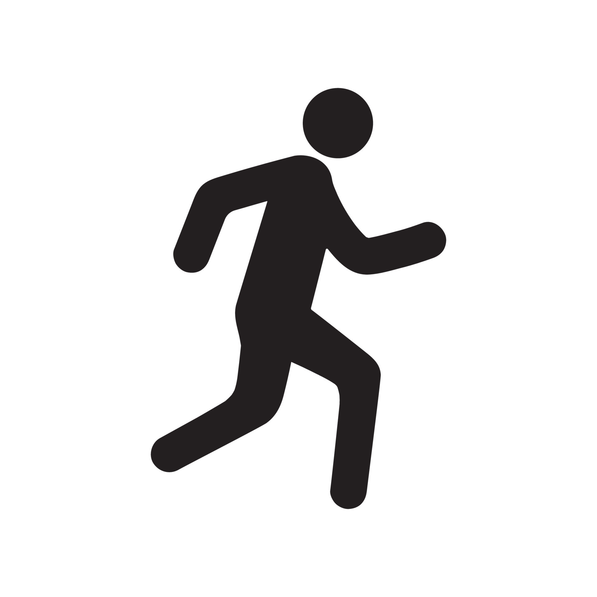 Man running icon isolated vector illustration. 22424603 Vector Art at ...