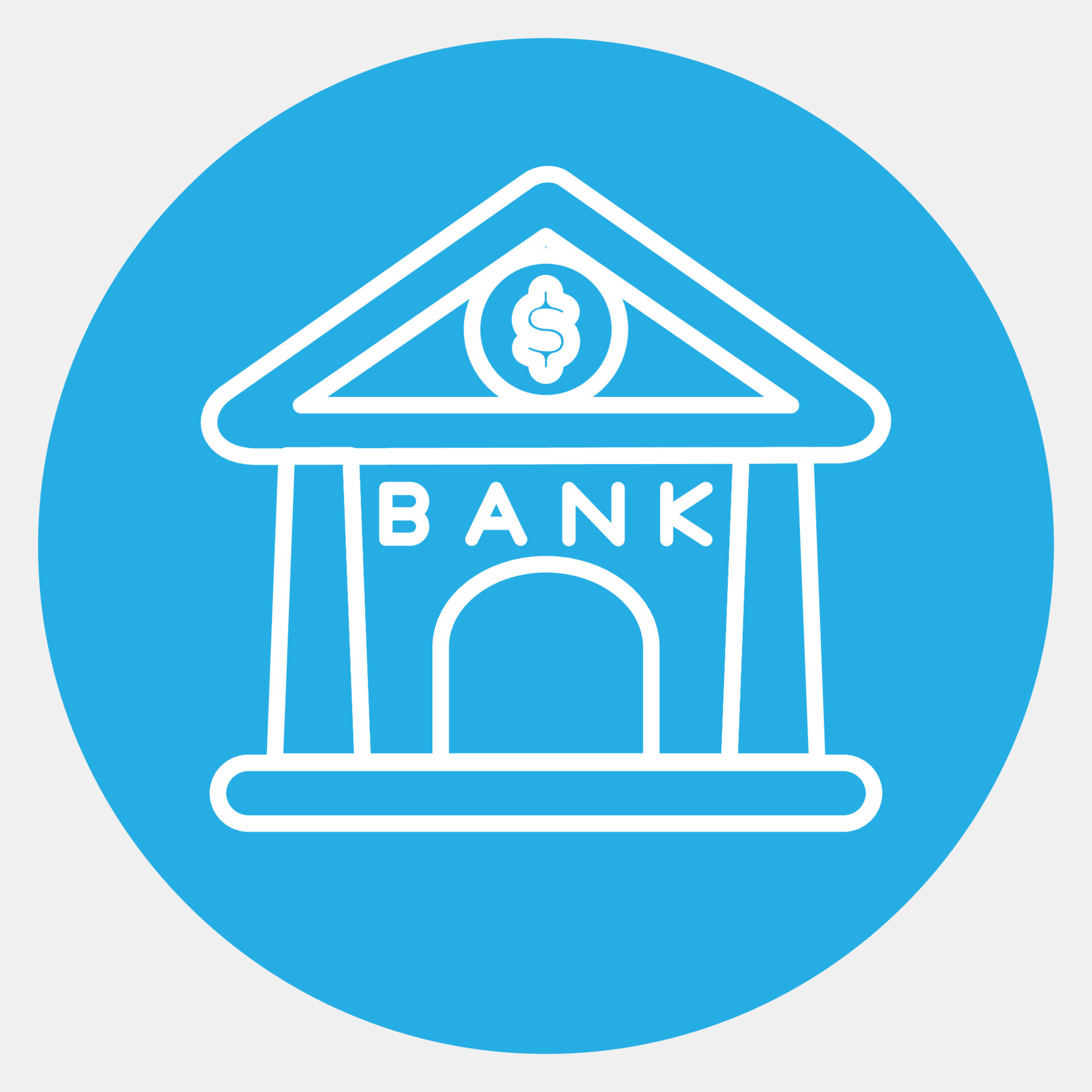 Bank Icon Blue