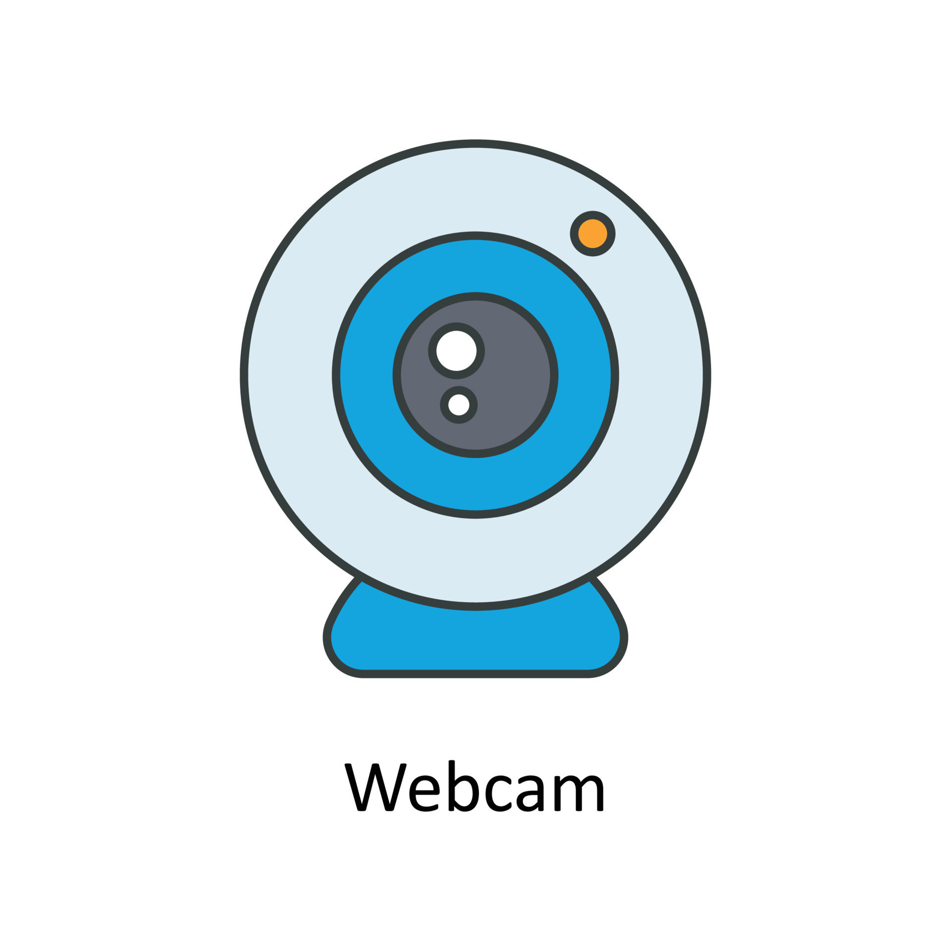 Webcam Vector Fill outline Icons. Simple stock illustration stock 22427857 Vector Art at Vecteezy