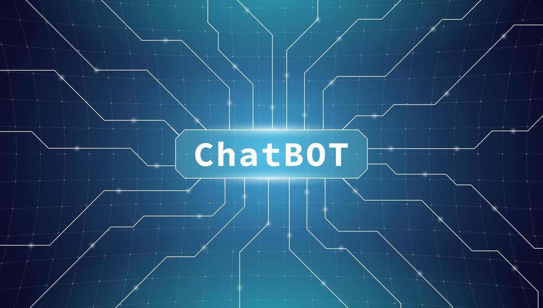 Neural network natural language processing algorithm chat bot modern vector banner. AI chatbot ...