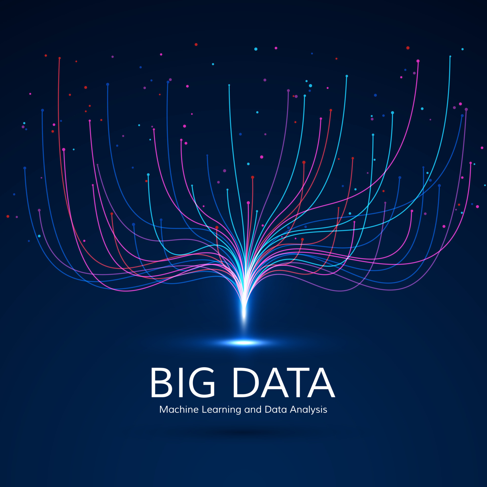 Abstract Big Data Visual Concept Digital Technology Visualization Machine Learning And Data
