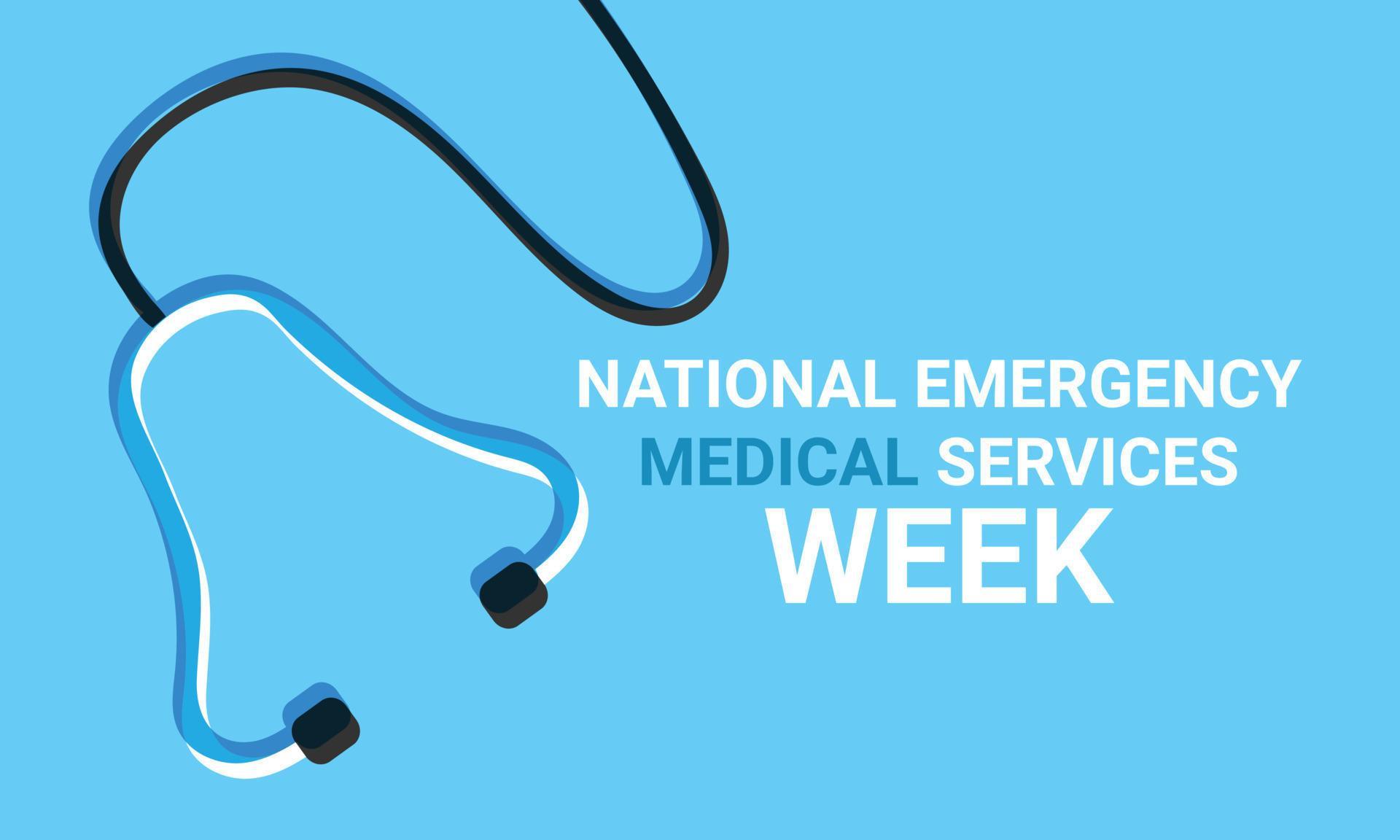 National Emergency Medical Services Week May Template For Background