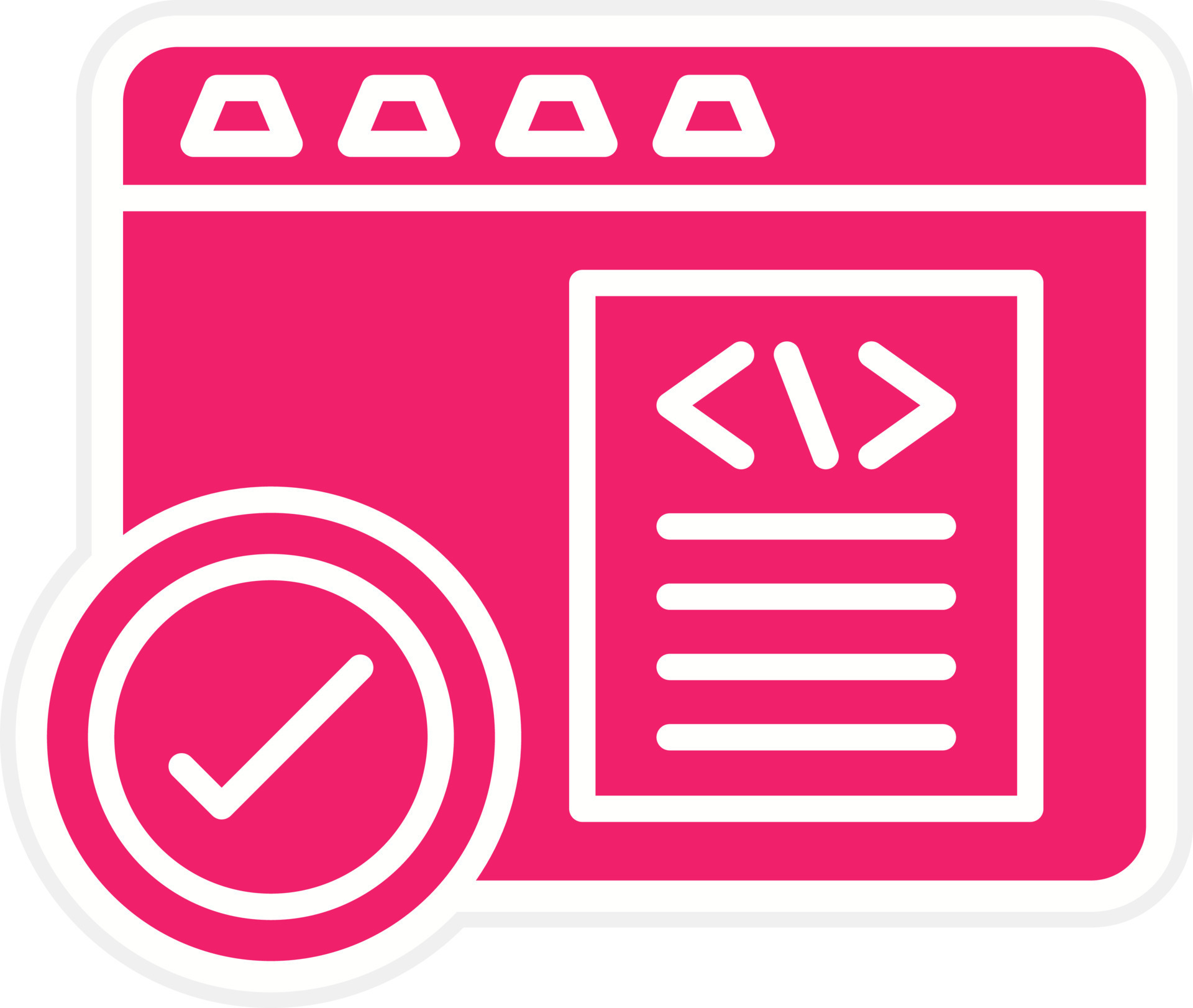 Code Correction Vector Icon Style 22433700 Vector Art At Vecteezy