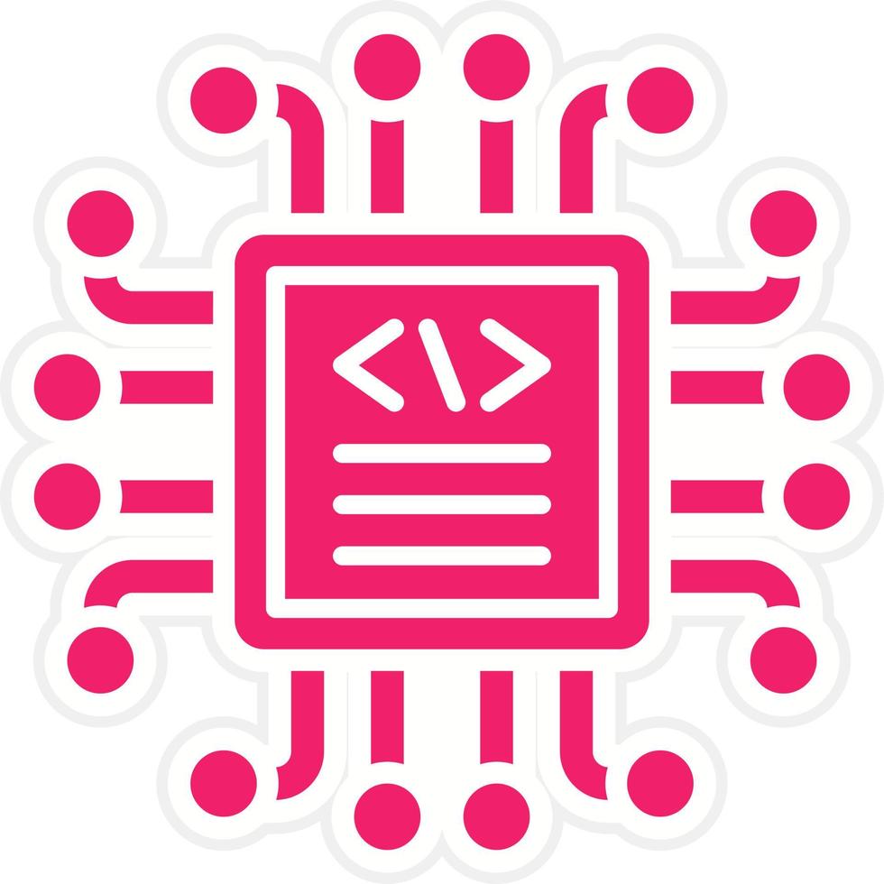 Code Processor Vector Icon Style 22433730 Vector Art At Vecteezy