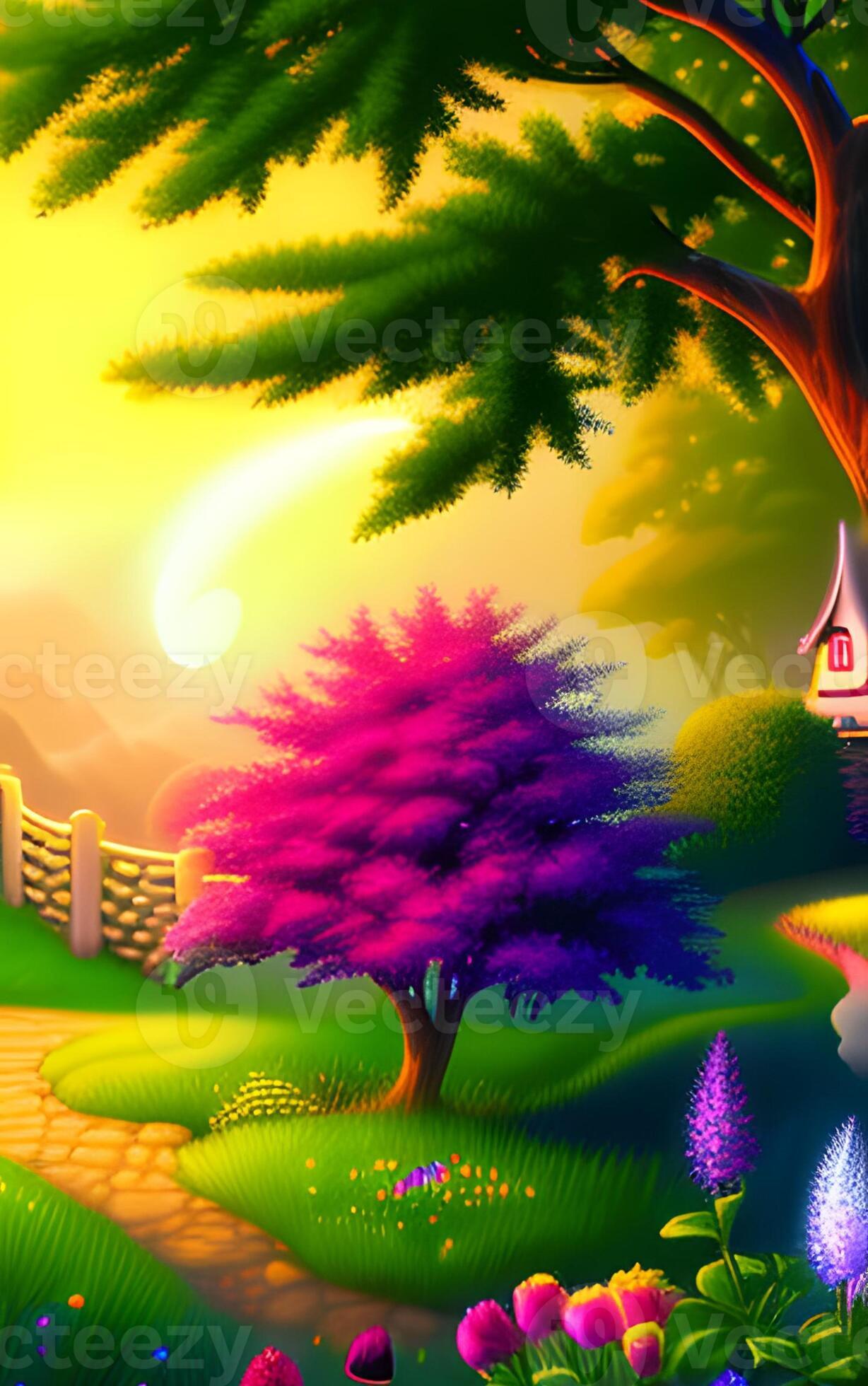 The Colorful Paradise Garden with 22433773 Stock Photo at Vecteezy
