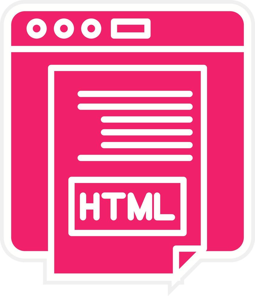 Html Vector Icon Style 22434417 Vector Art at Vecteezy