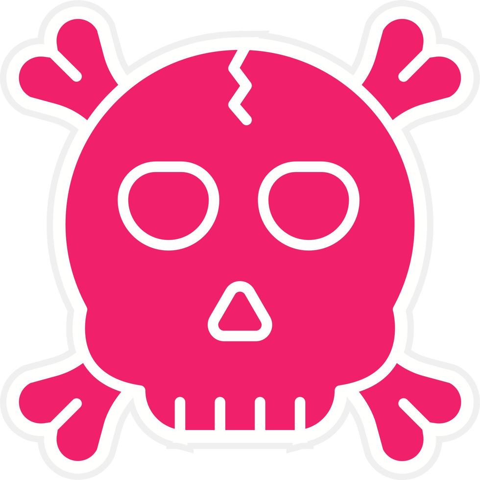 Skull Vector Icon Style 22439054 Vector Art At Vecteezy