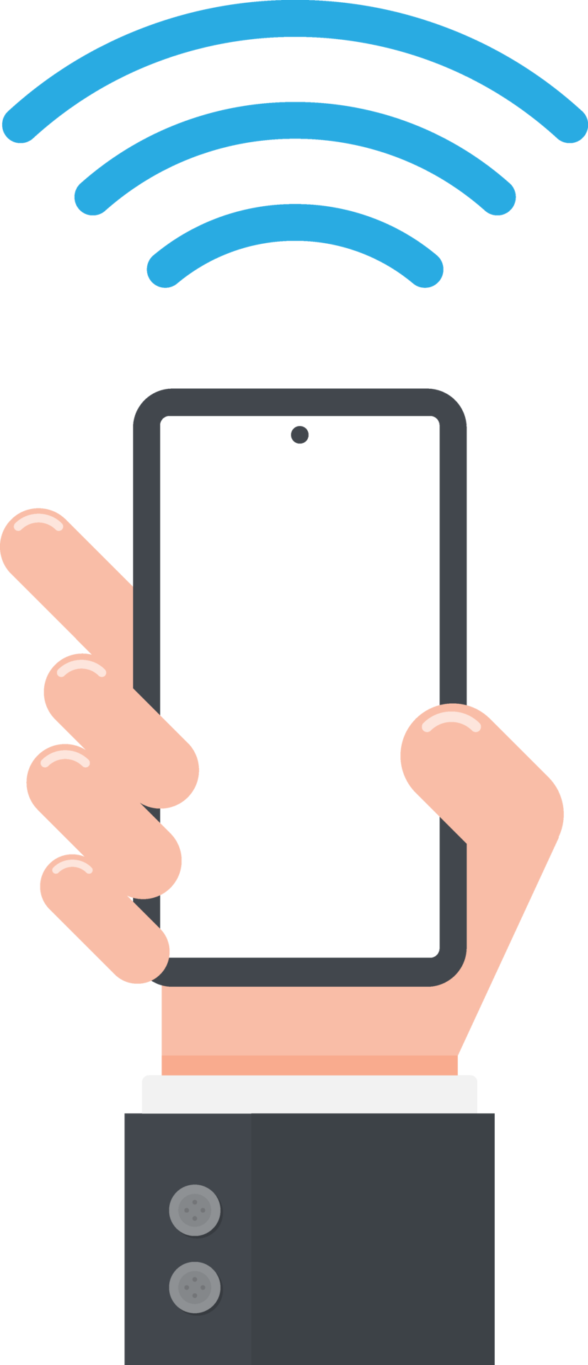 Hand Holding Mobile Phone. Wifi Signal Illustration 22443428 PNG Hand Holding Mobile Phone. Wifi Signal Illustration 22443428 PNG