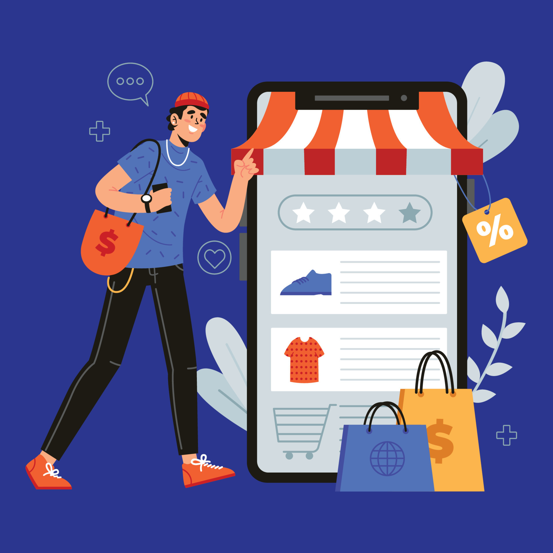 Magento Mobile App Vector 22444539 Vector Art At Vecteezy