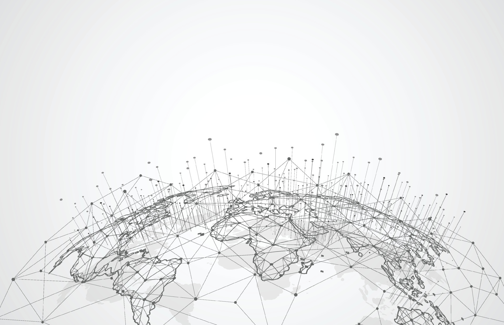 Global Network Connection World Map Point And Line Composition Concept Of Global Business