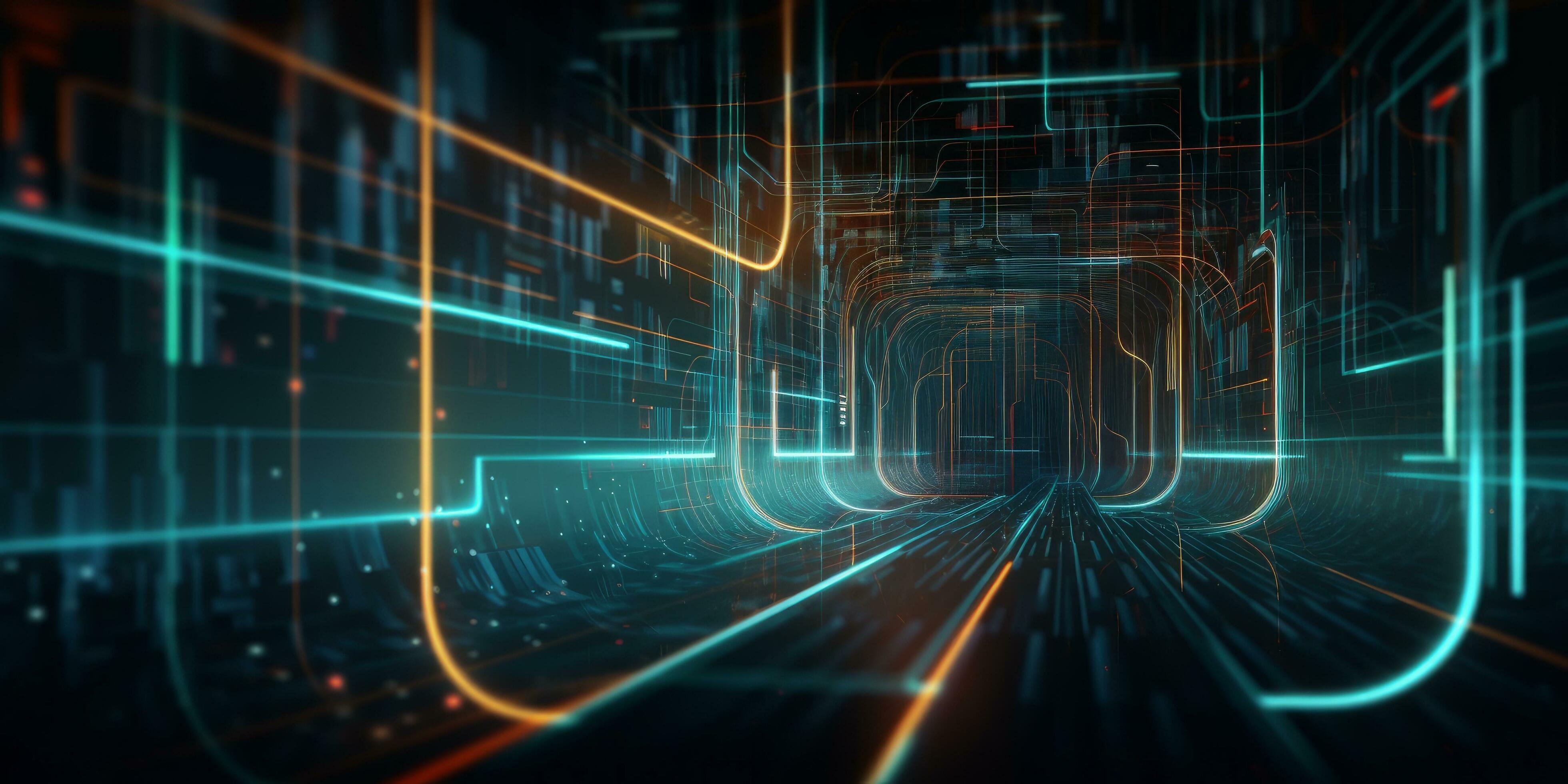 Abstract Business Technology Cyber Space Background 22445839 Stock ...