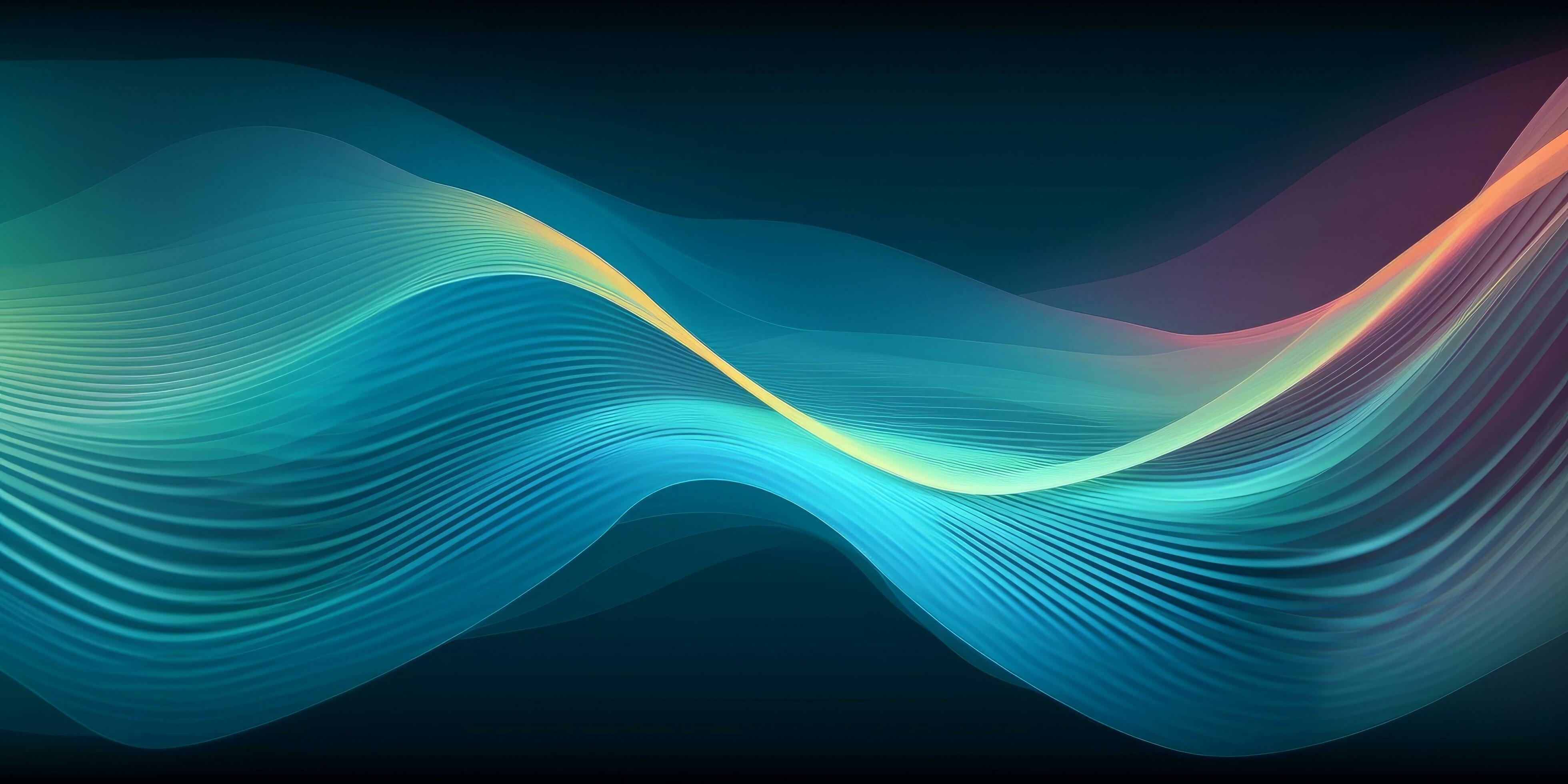 Light Colorful Modern Abstract Wave Gradient Curve Pattern Background ...