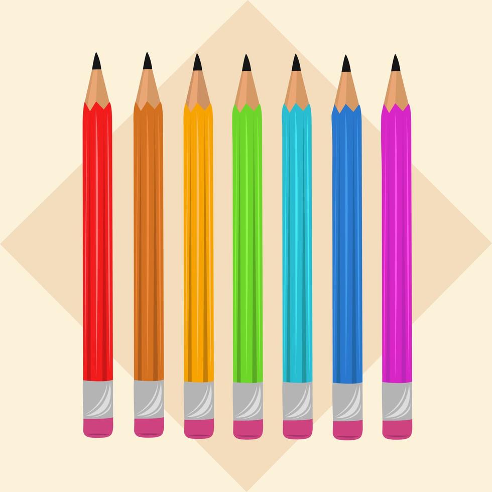 Pencil vector illustration for graphic design and decorative element 22446578 Vector Art at Vecteezy