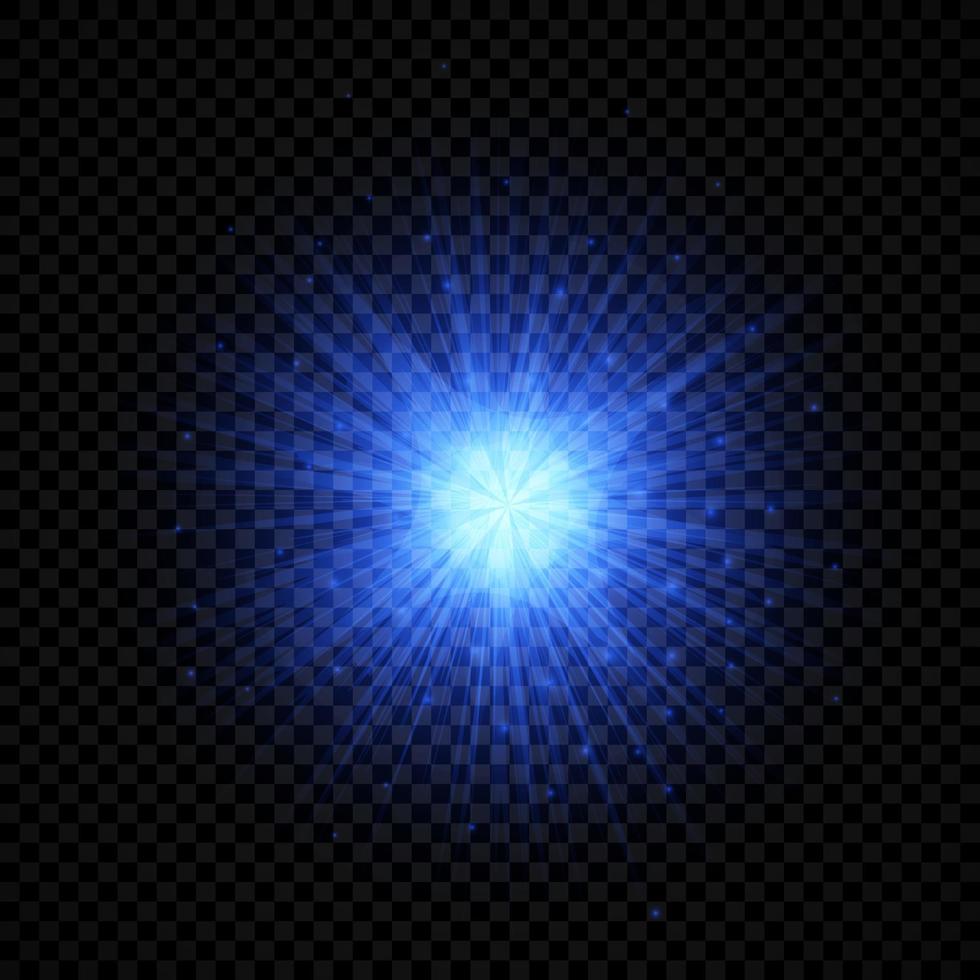 Light effect of lens flares. Blue glowing lights starburst effects with sparkles 22447347 Vector ...