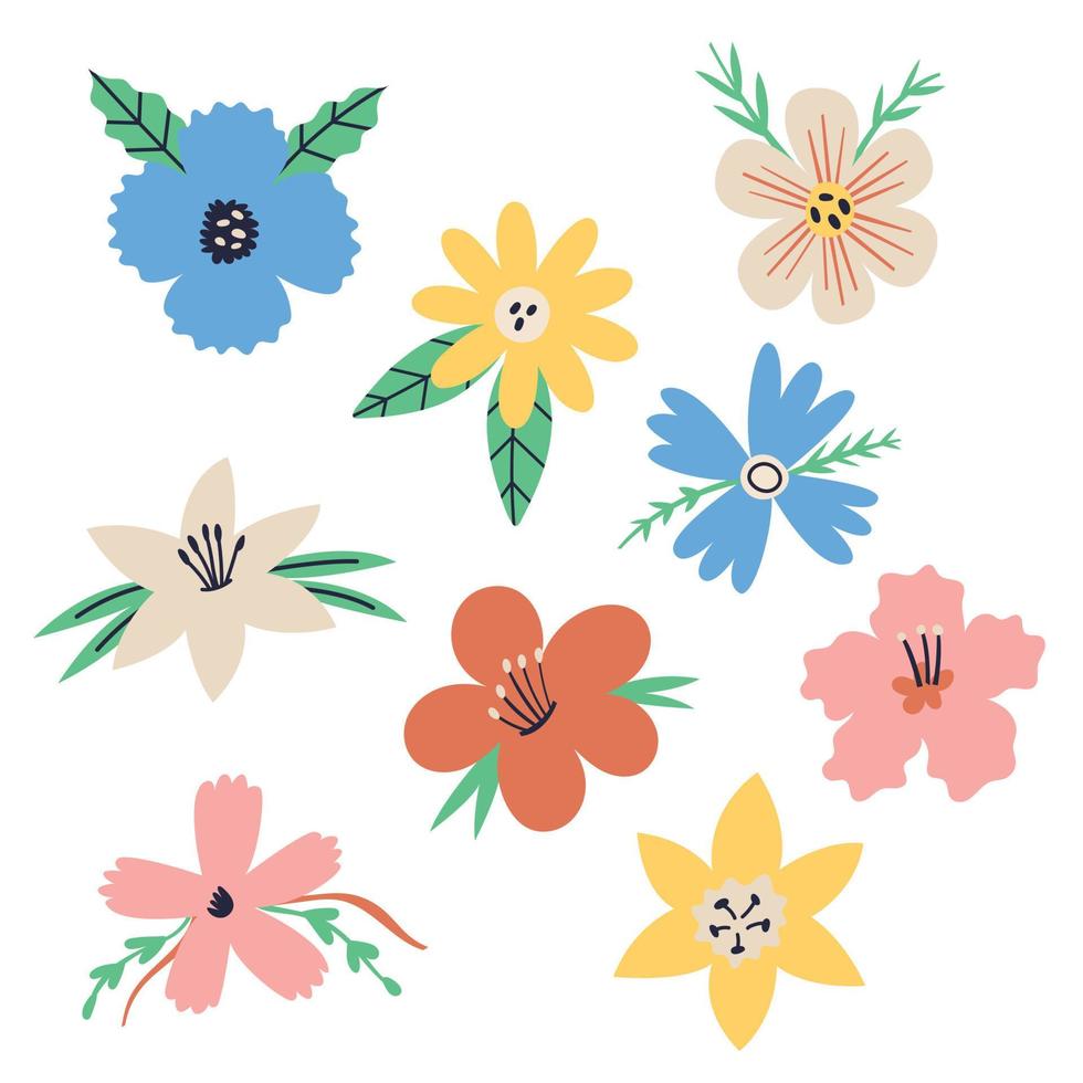 Vector collection spring blossom flower 22450254 Vector Art at Vecteezy