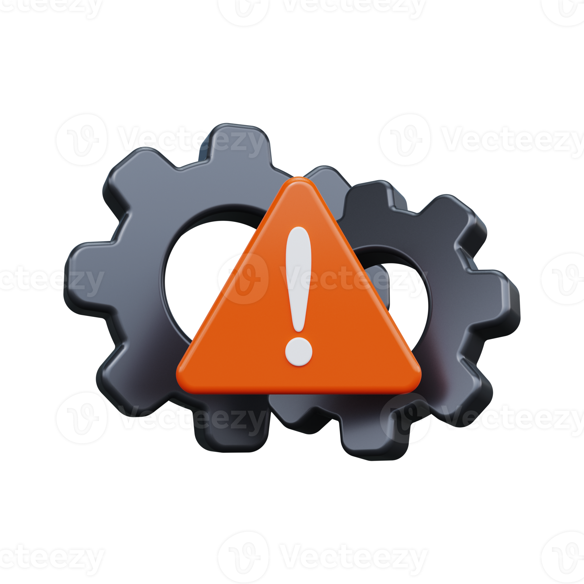 Settings error icon. 3d render 22451243 PNG Settings error icon. 3d render 22451243 PNG