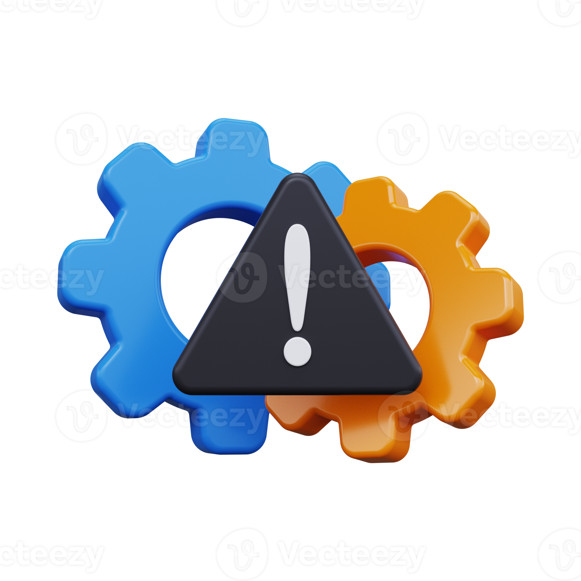 Settings error icon. 3d render 22451245 PNG