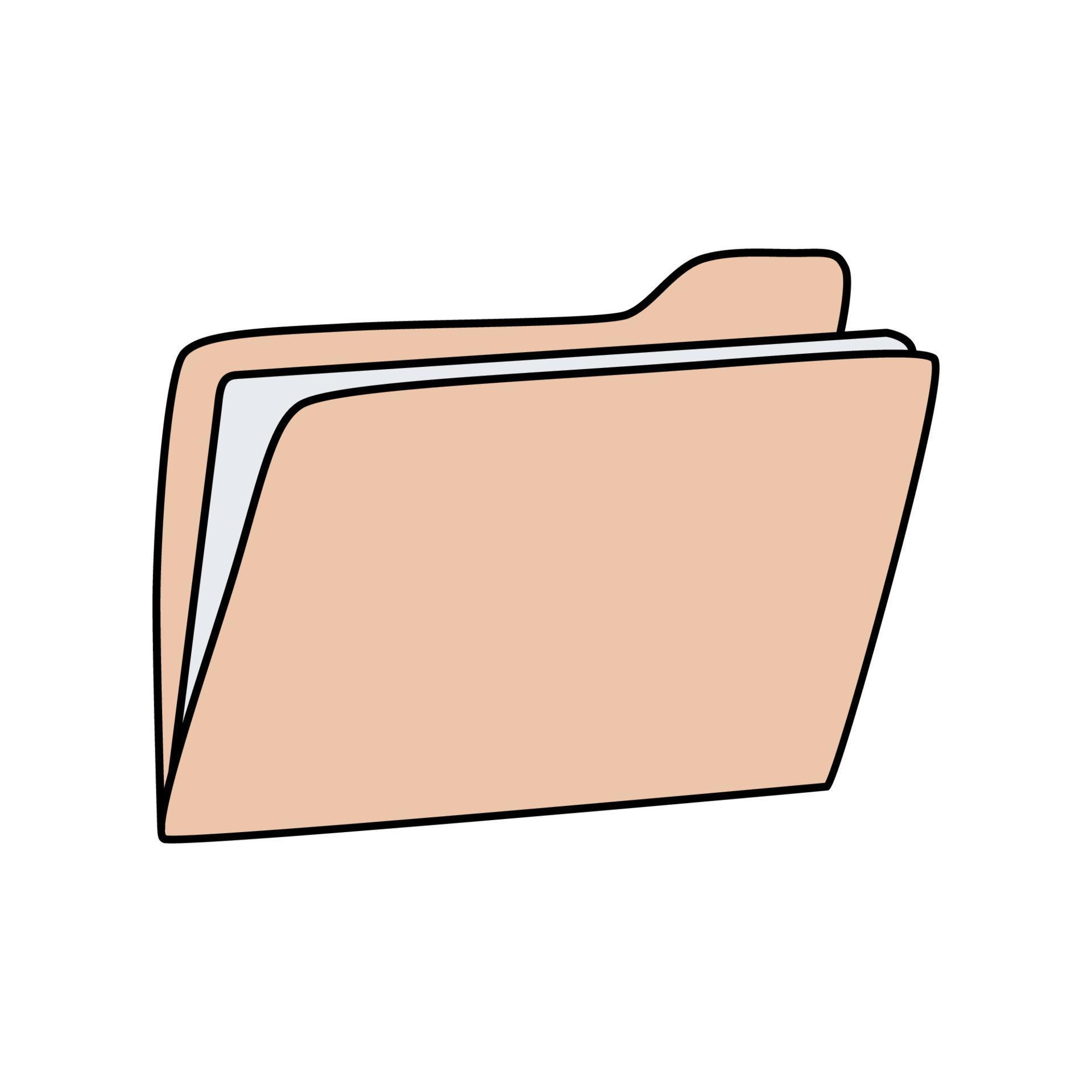 Folder with documents. Cartoon vector illustration isolated on white background 22457911 Vector ...