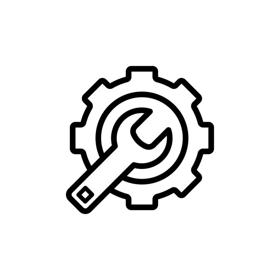 wrench and gear icon vector illustration design 22458812 Vector Art at Vecteezy